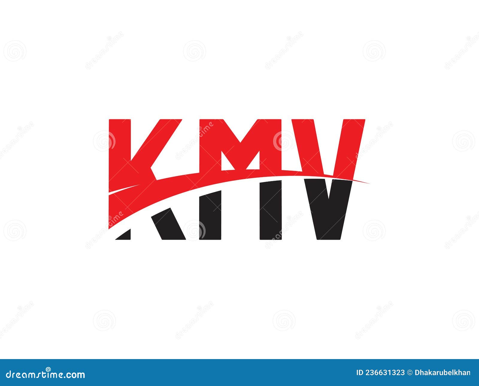 KMV Letter Initial Logo Design Vector Illustration Stock Vector ...