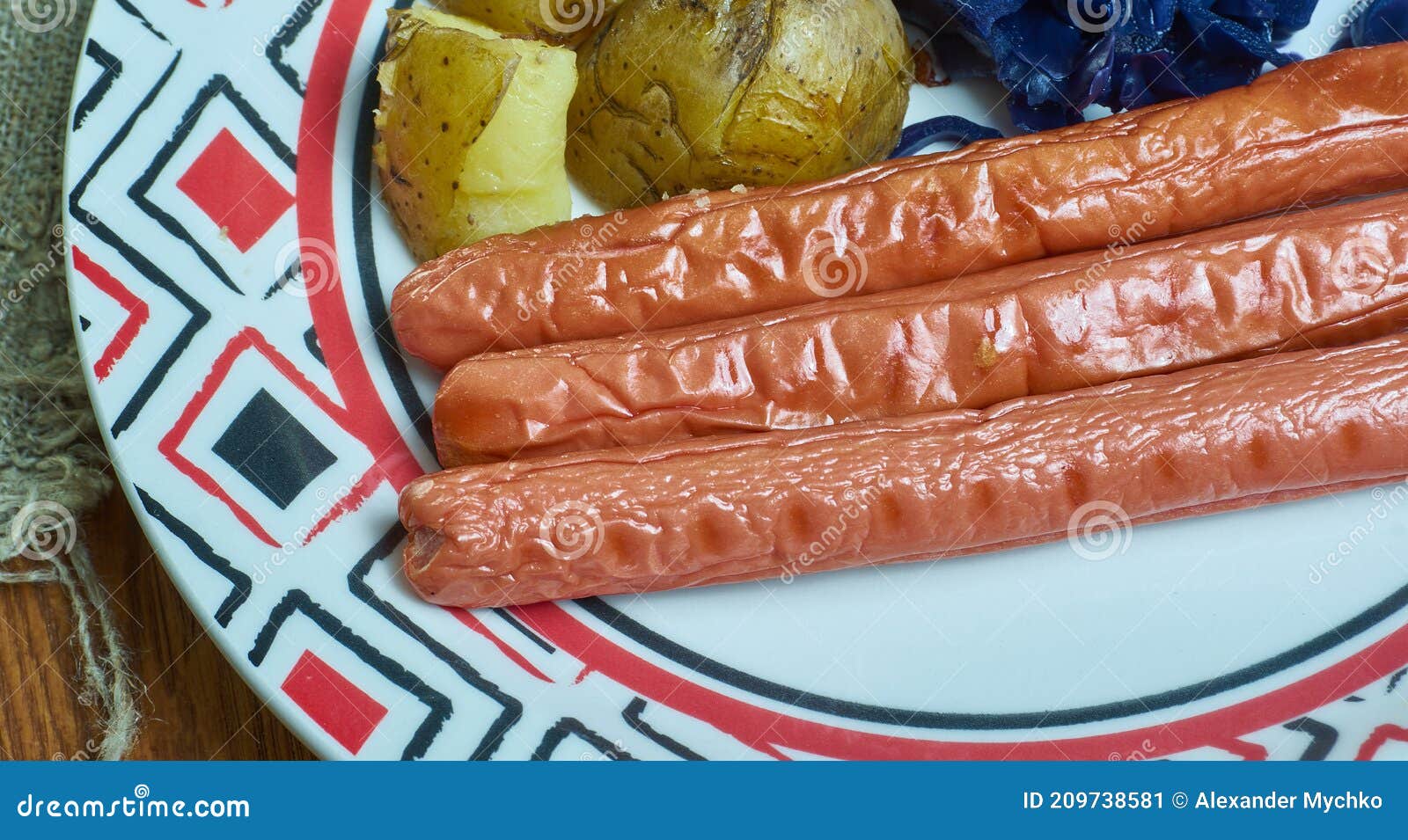 Knakworst stock image. Image of snack, pork, meat, appetizer - 209738581