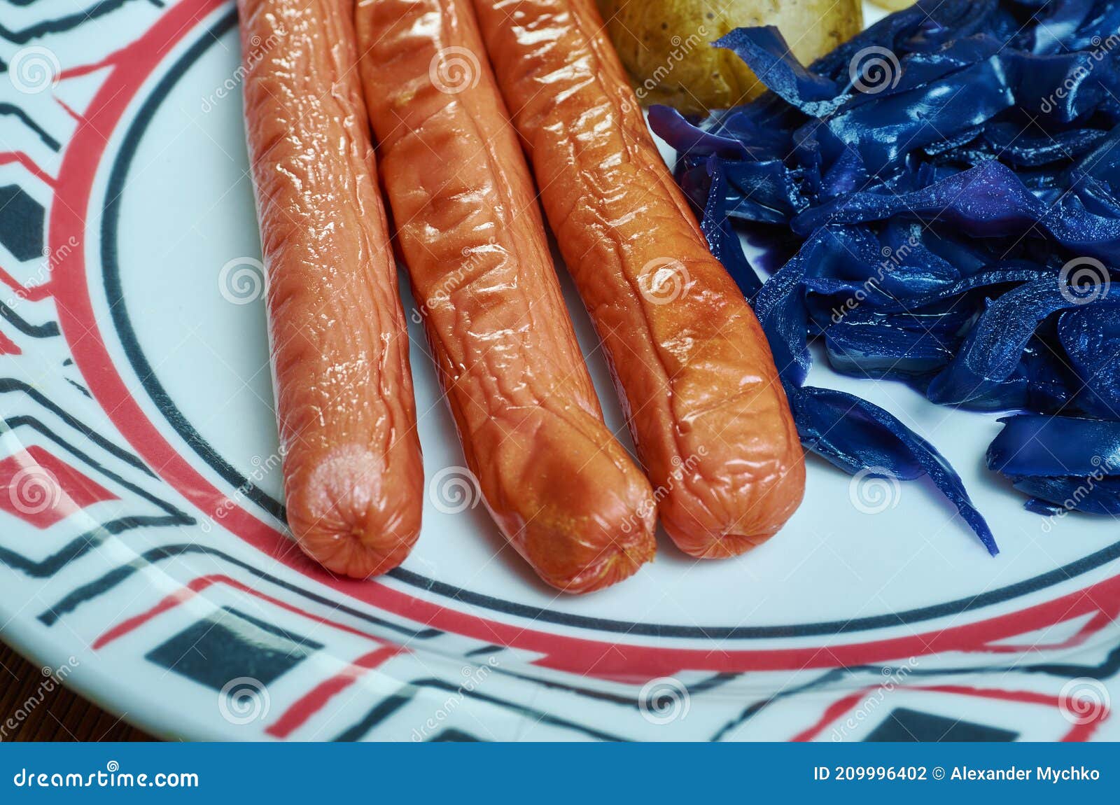 Knakworst stock photo. Image of appetizer, pork, traditional - 209996402