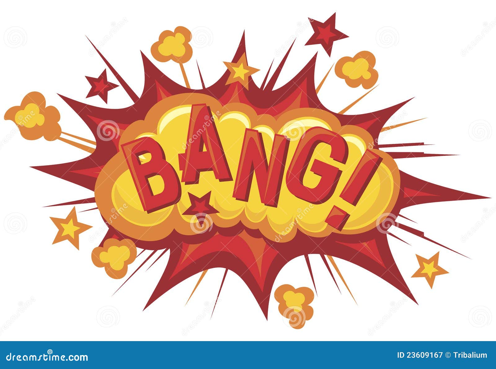 Knall vektor abbildung. Illustration von getrennt, auszug - 23609167