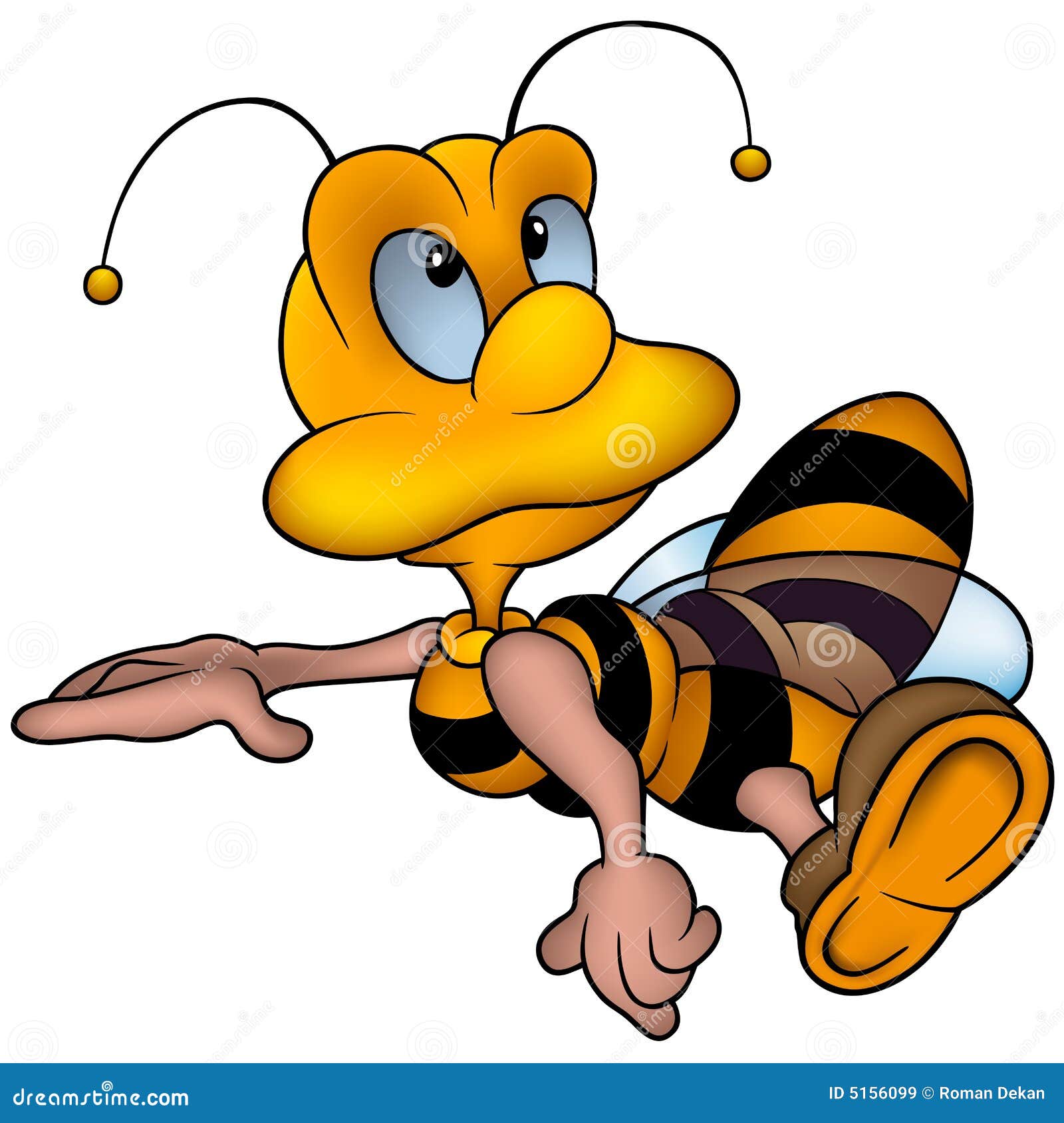 Knap weinig wesp vector illustratie. Illustration of klem - 5156099