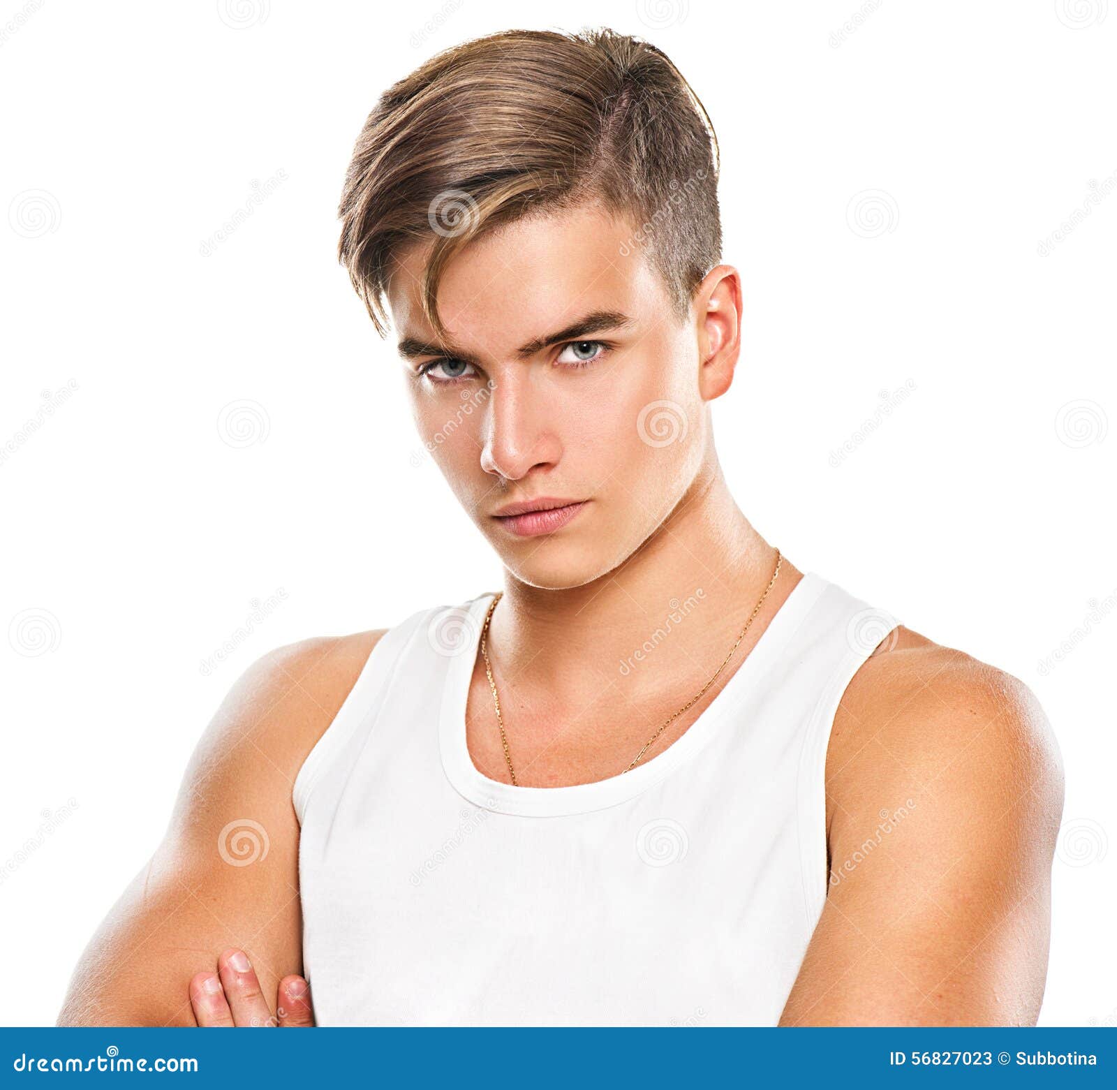 Knappe Atletische Jonge Mens Stock Afbeelding - Image of mannetje ...