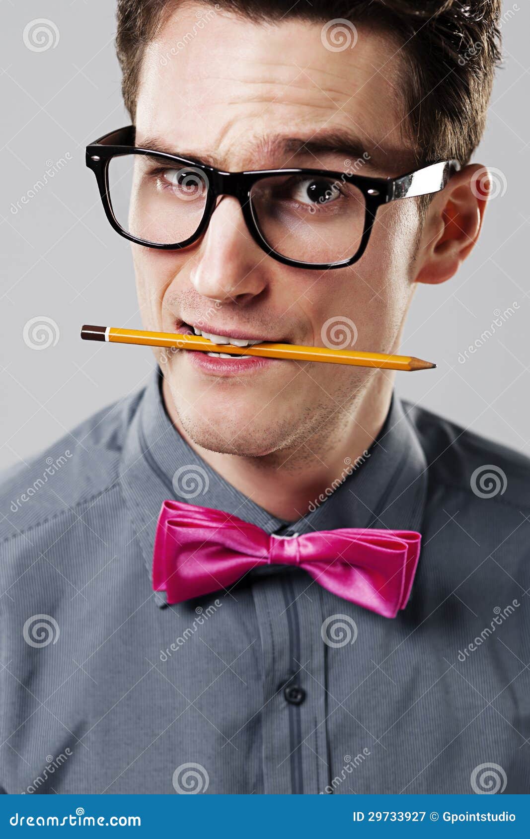 Nerd stock afbeelding. Image of overweging, toevallig - 29733927