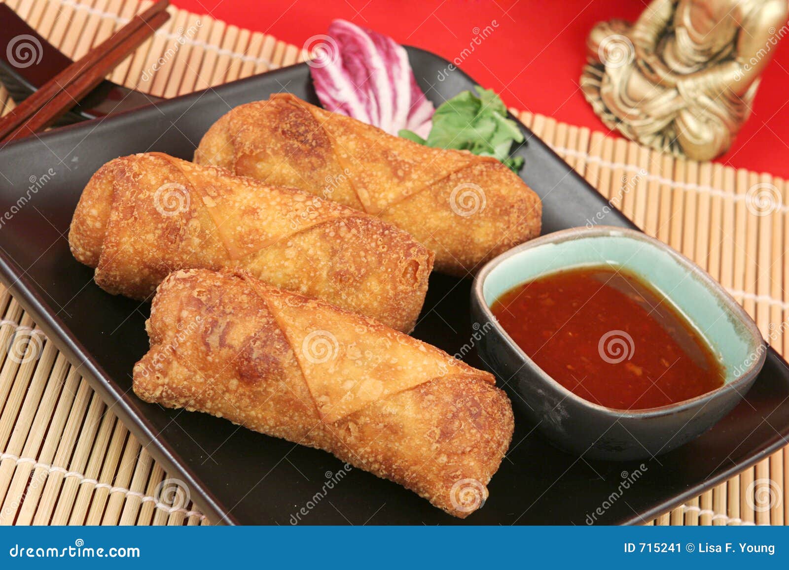 Knapperige Chinese Loempia's Stock Afbeelding - Image of internationaal ...