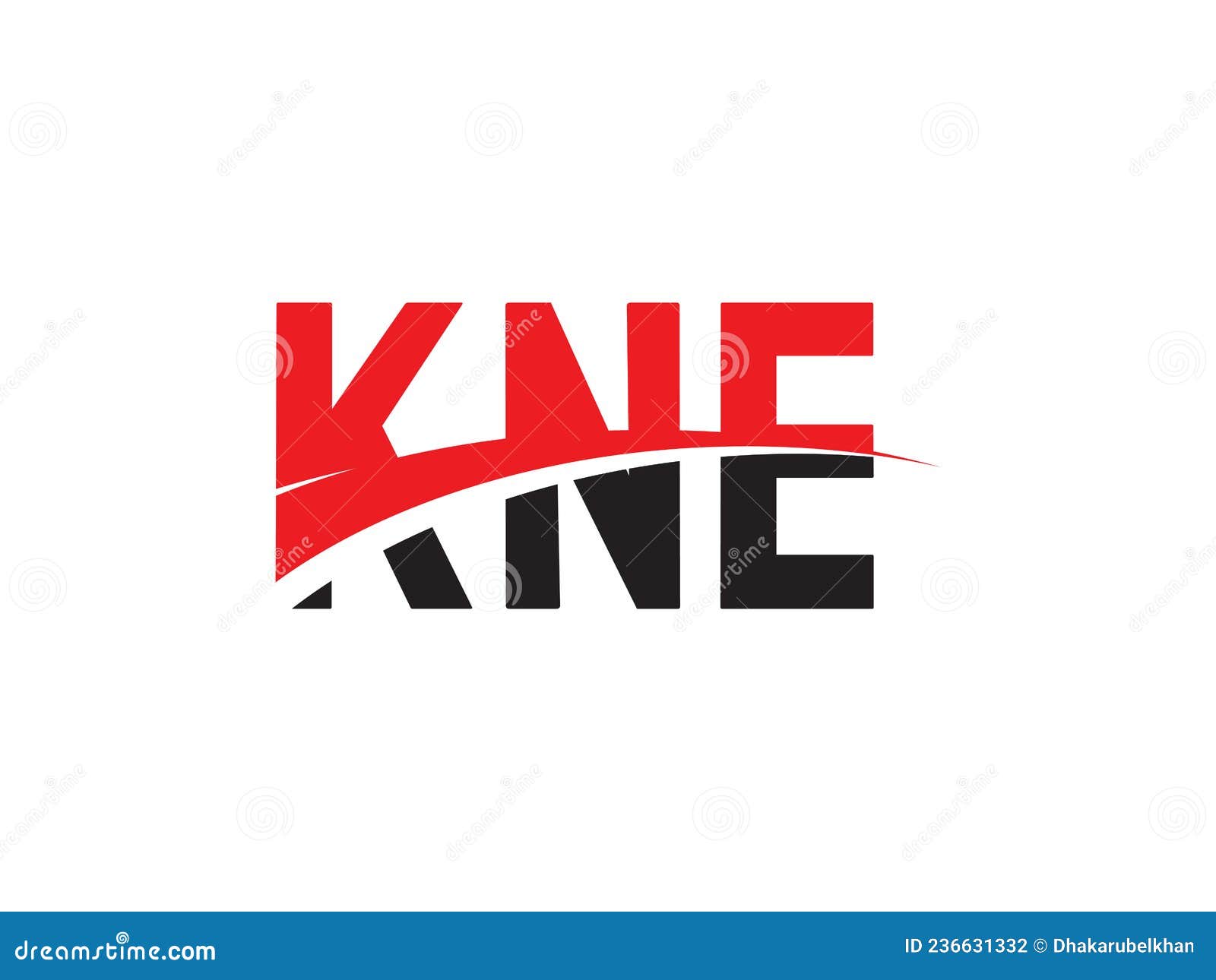 KNE Letter Initial Logo Design Vector Illustration Stock Vector ...