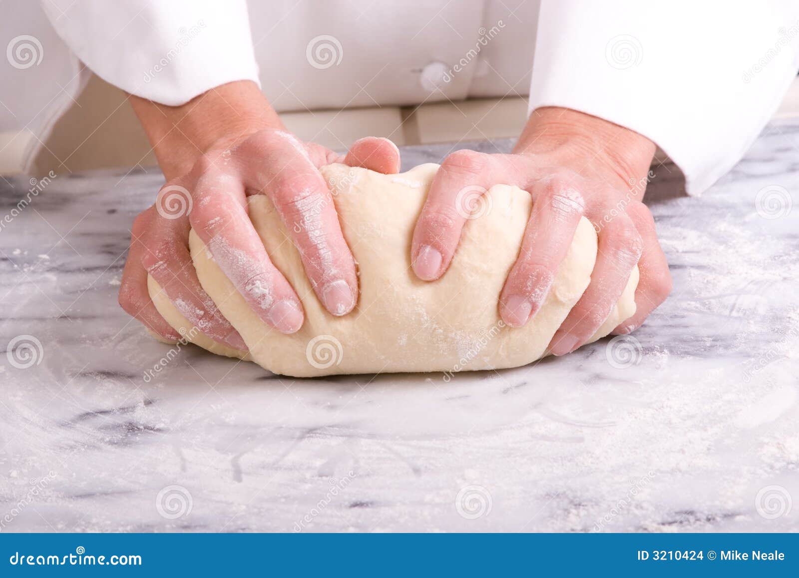 Kneading dough stock photo. Image of female, pastry, appealing - 3210424