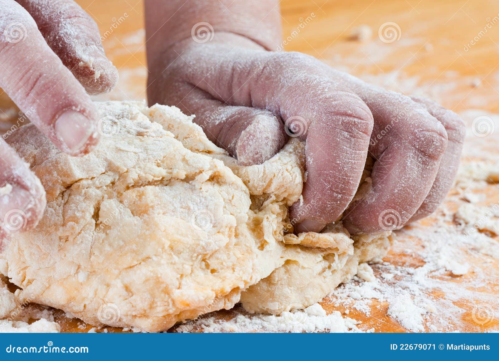 Kneading with your hand stock image. Image of bake, closeup - 22679071