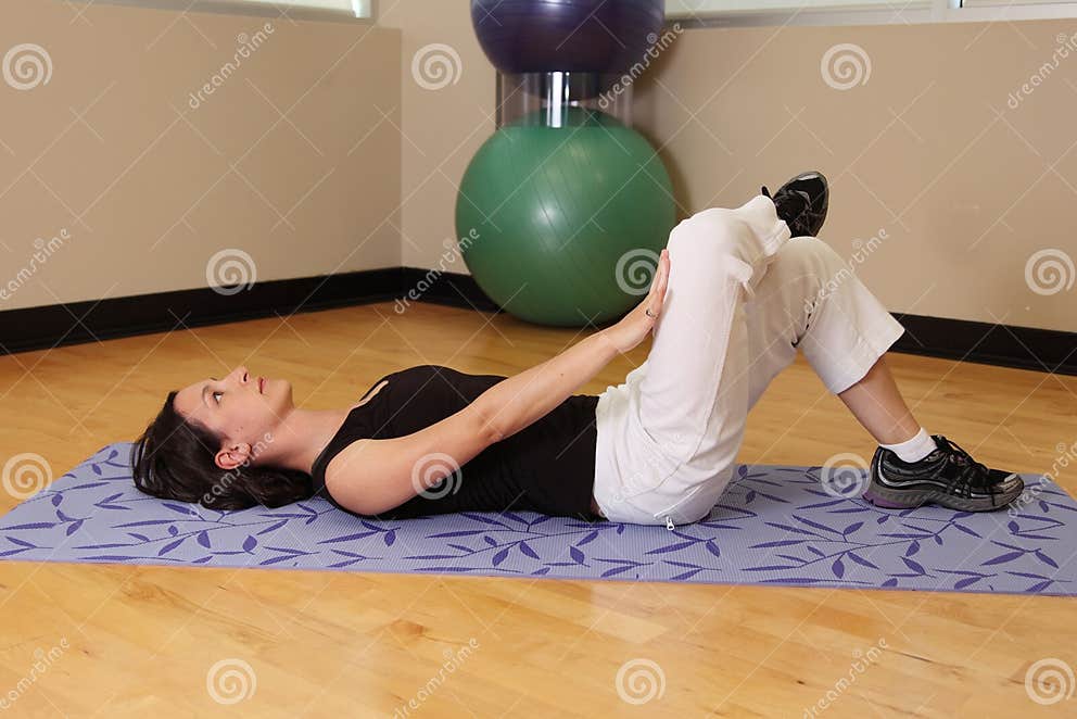 Knee bend and stretch stock photo. Image of physiotherapy - 25395312