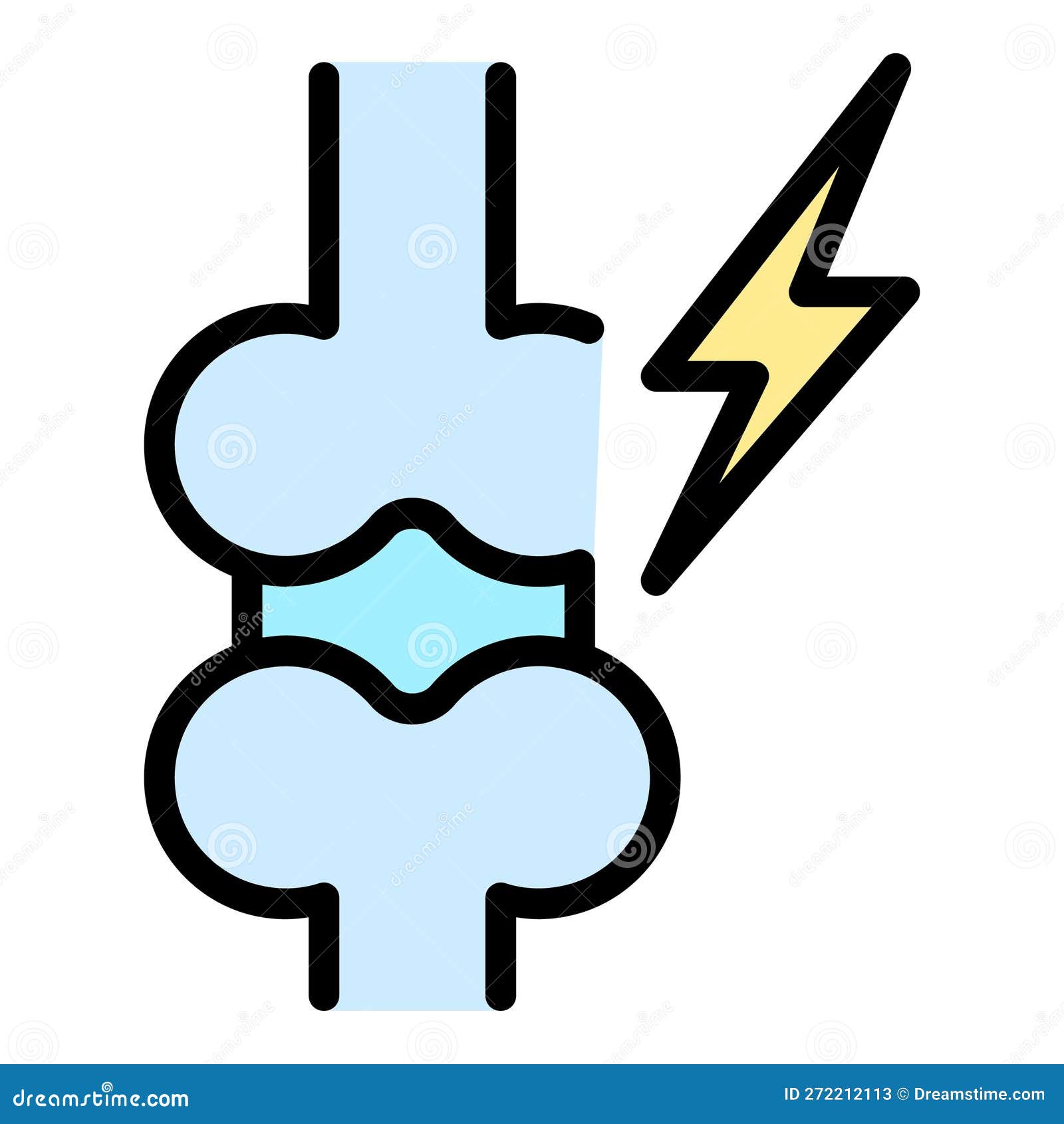Knee Disease Color Line Icon. Total Knee Replacement Surgery. Isolated ...