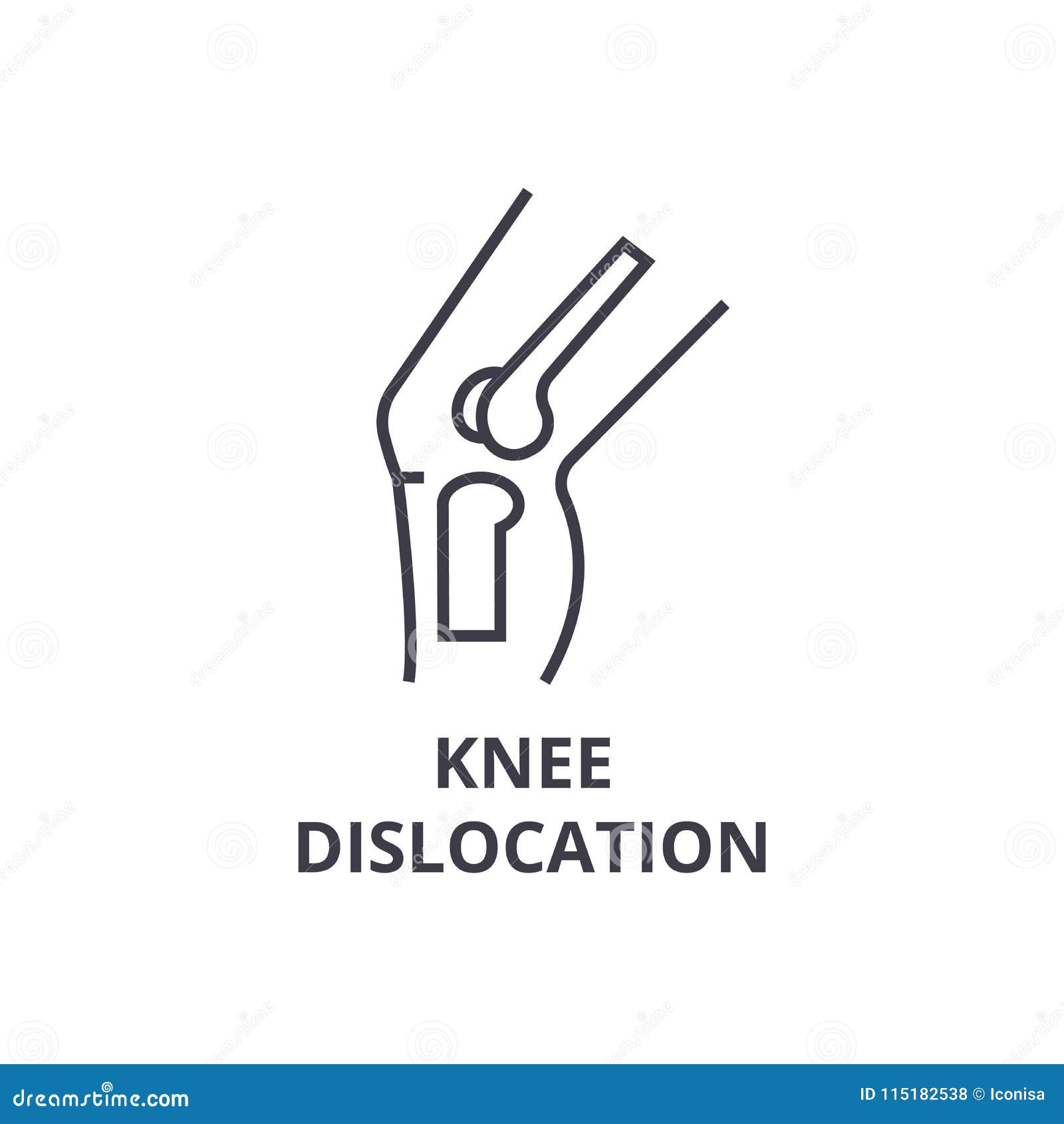 Knee Dislocation. Cartoon Vector | CartoonDealer.com #89008727