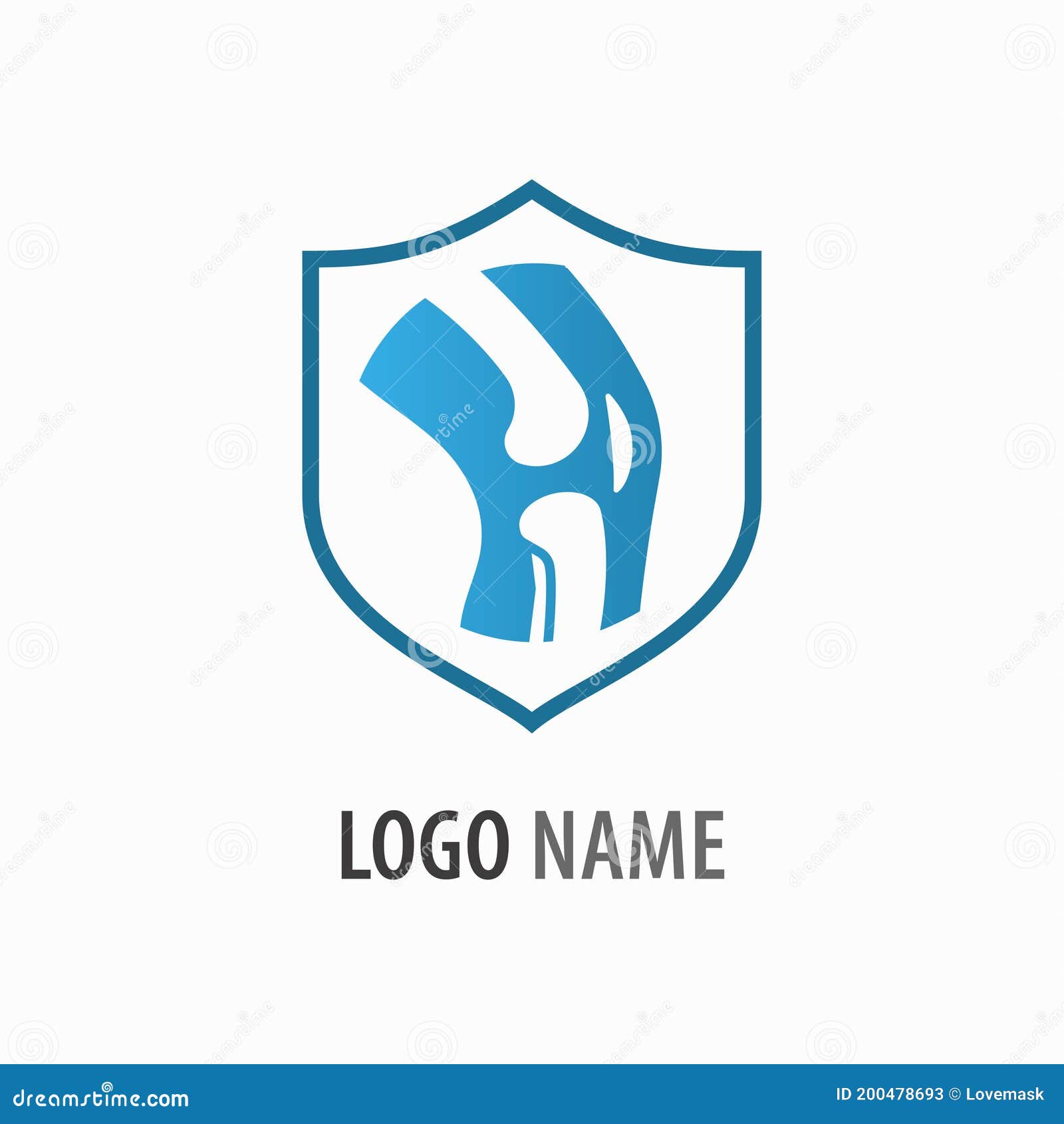 Knee Icon. Logo Design Template Stock Illustration - Illustration of ...