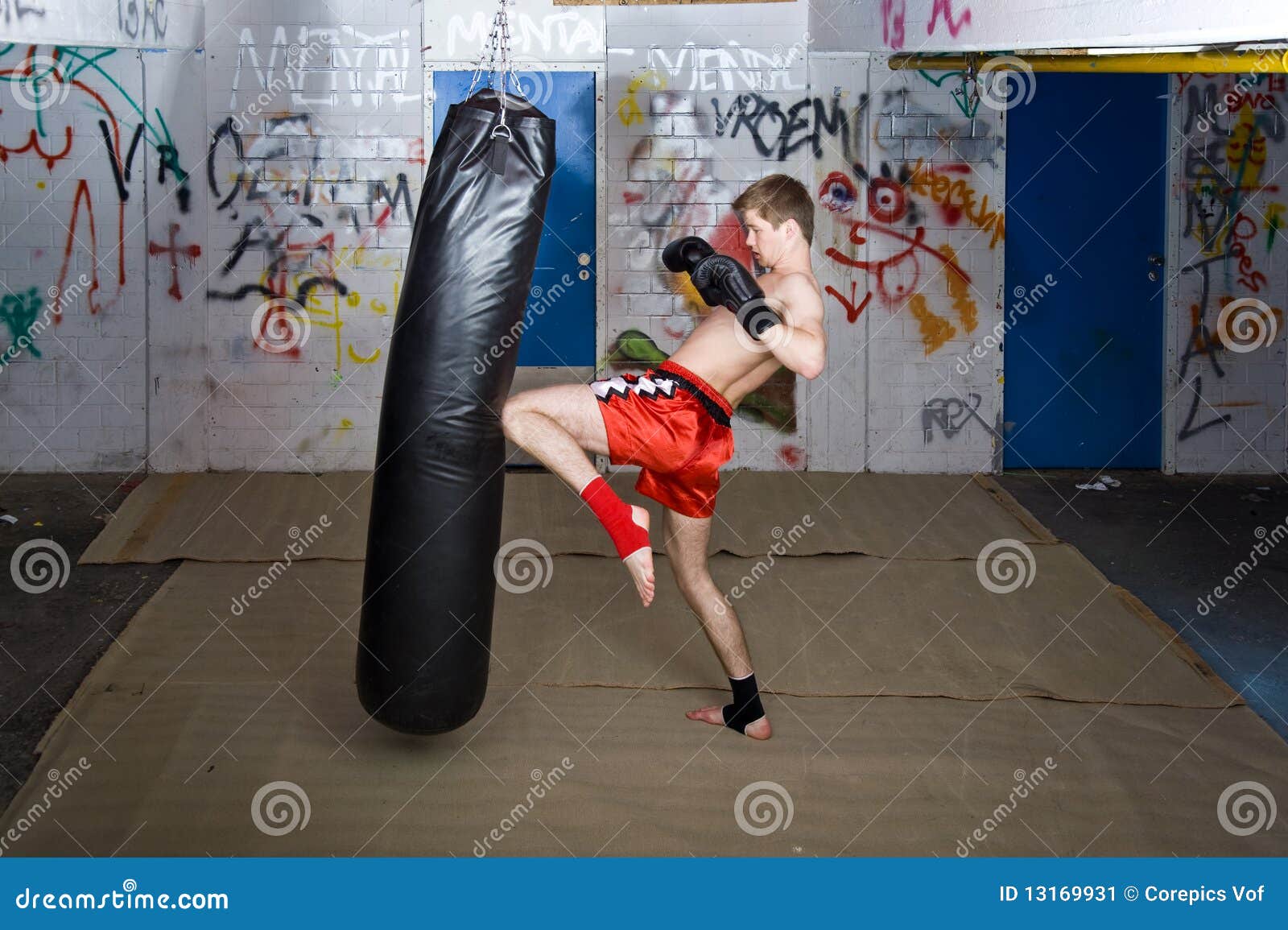 Knee kick stock image. Image of kicking, aggression, training - 13169931