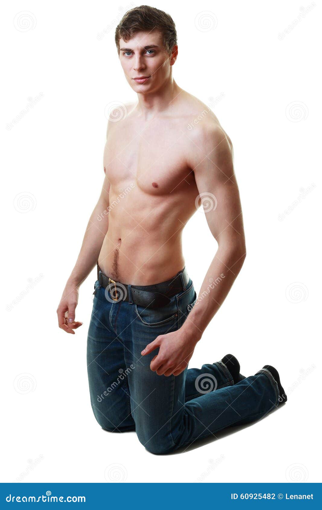 On a knee stock photo. Image of cheerful, positive, closeup - 60925482