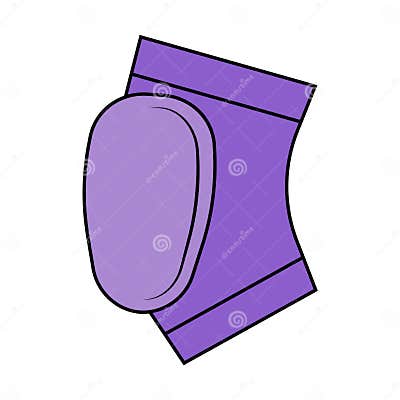 Knee Protector Side View Pictogram Vector Illustration Stock Vector ...