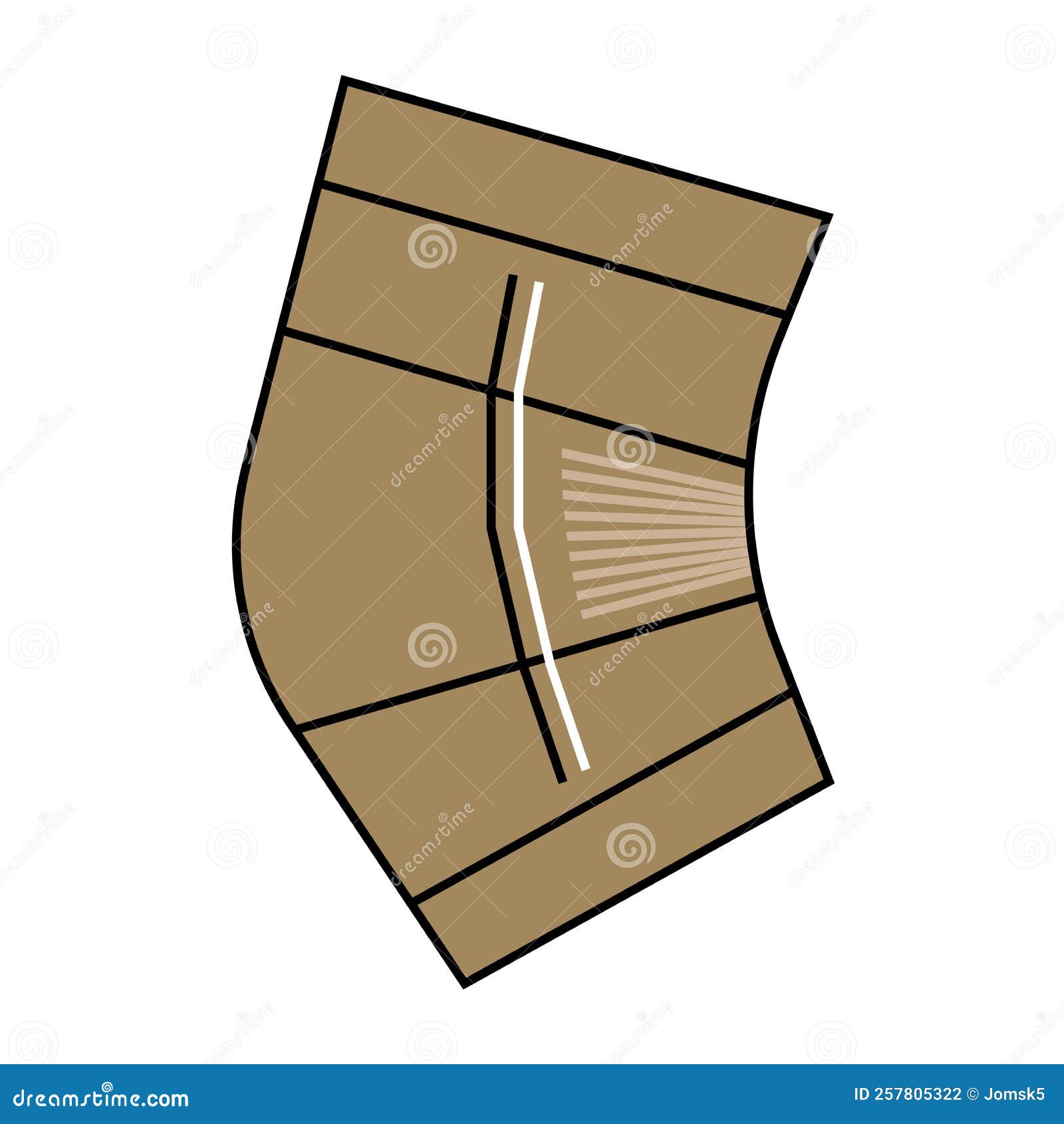 Knee Protector Side View Pictogram Vector Illustration Stock Vector ...