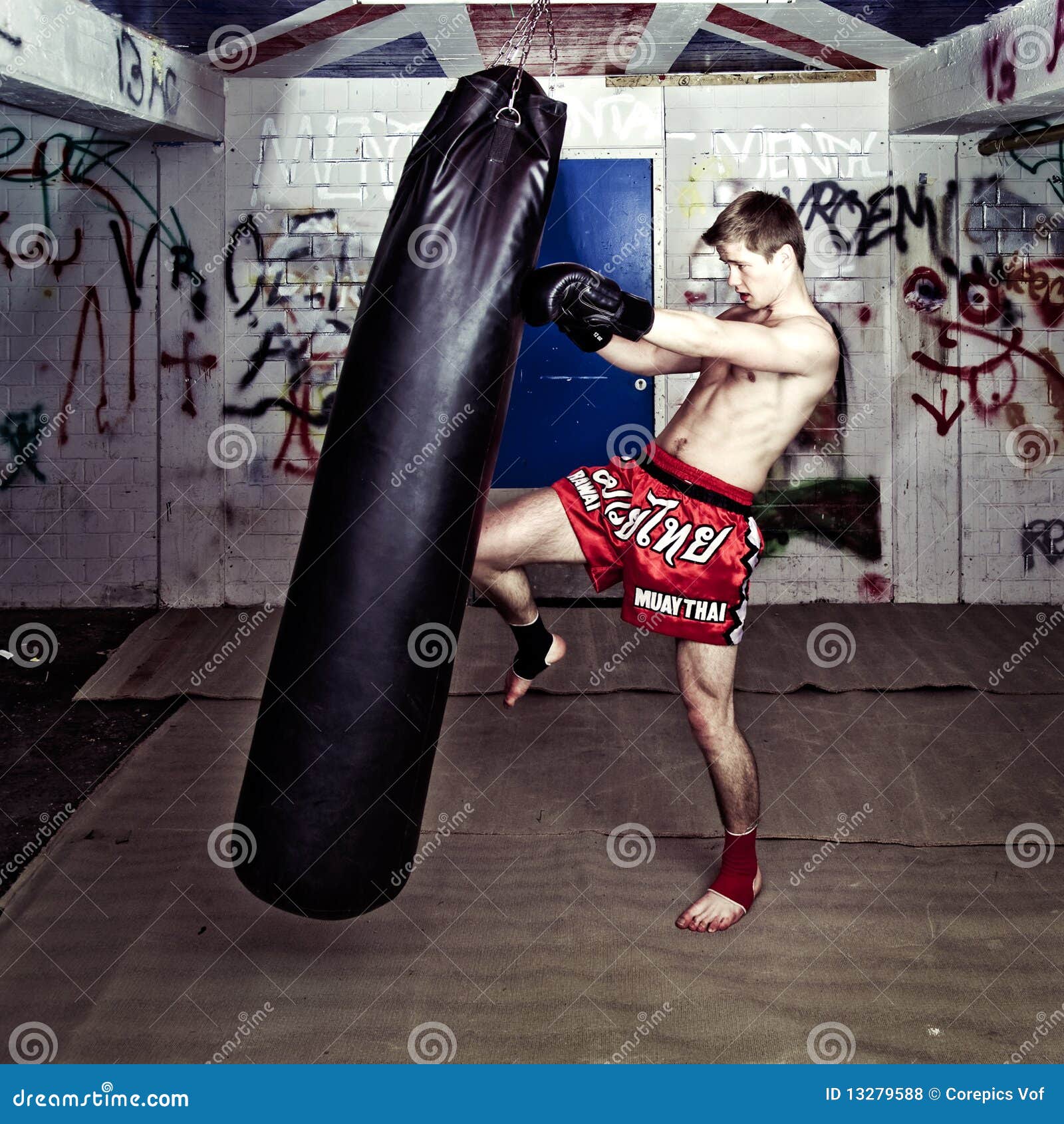 Knee punch stock photo. Image of graffiti, martial, arts - 13279588