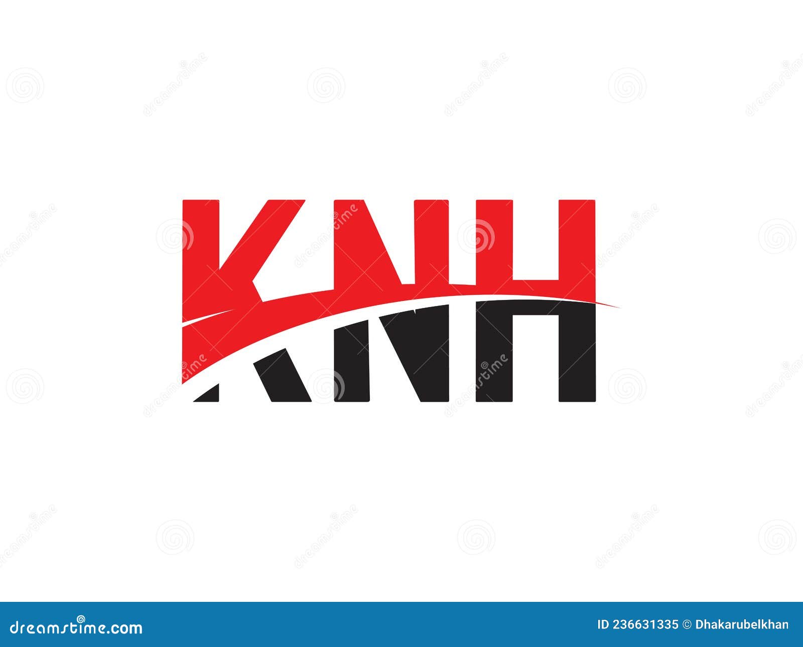 KNH Letter Initial Logo Design Vector Illustration Stock Vector ...