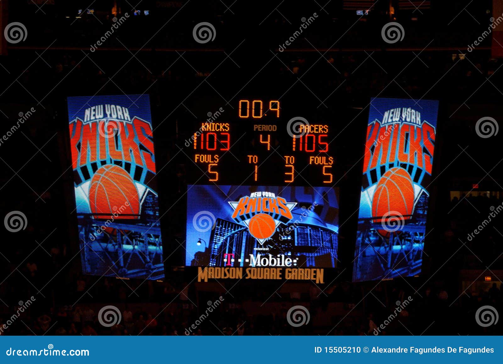 Knicks X Indiana Pacers Madison Square Garden Editorial Image - Image ...