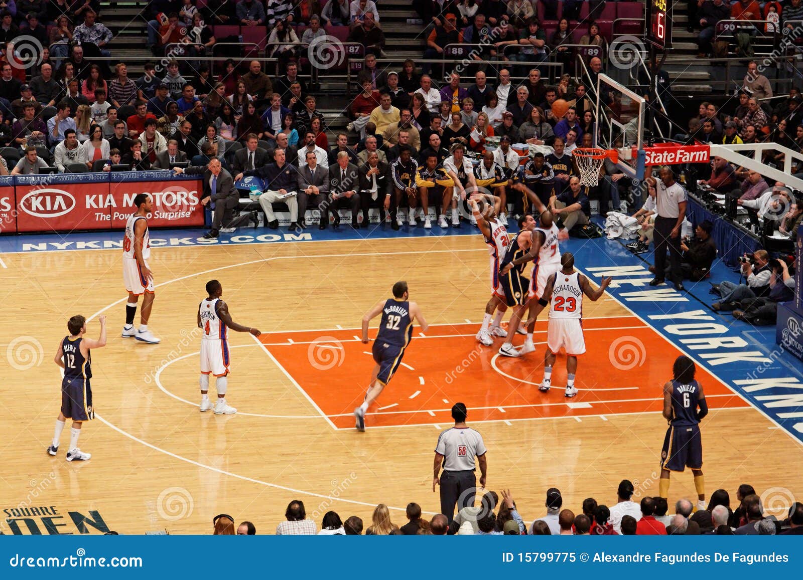 Knicks X Indiana Pacers Madison Square Garden Editorial Image - Image ...