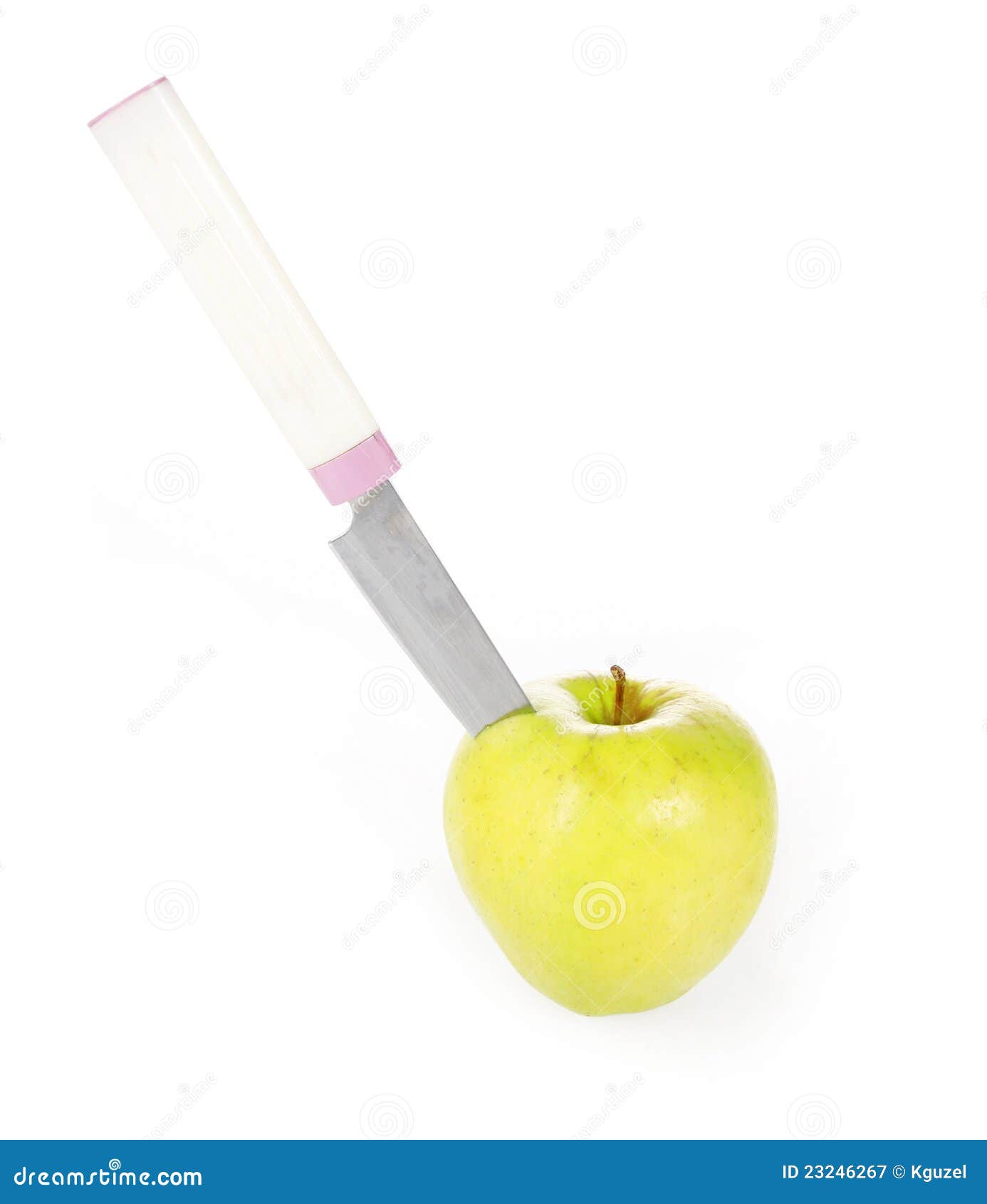 Knife and apple stock image. Image of knife, metal, color - 23246267