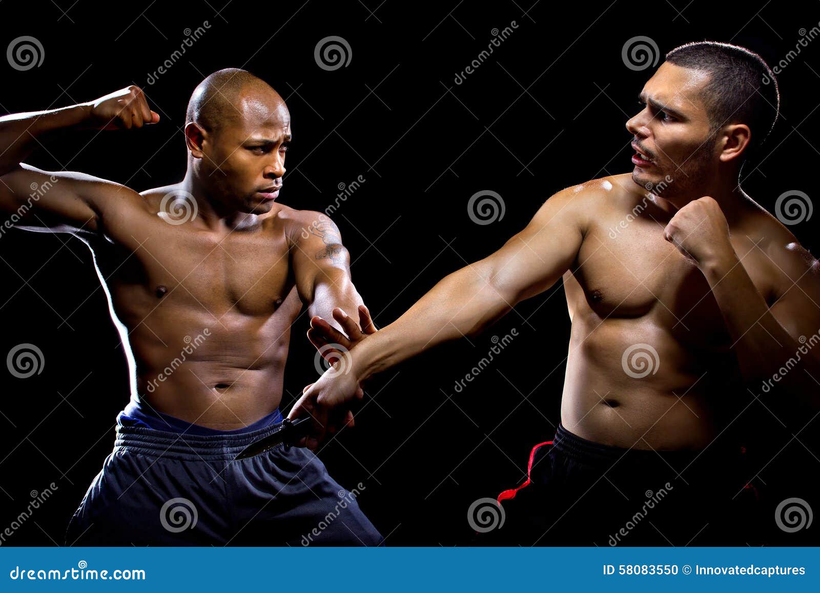 Knife Attack Self Defense stock photo. Image of jujitsu - 58083550