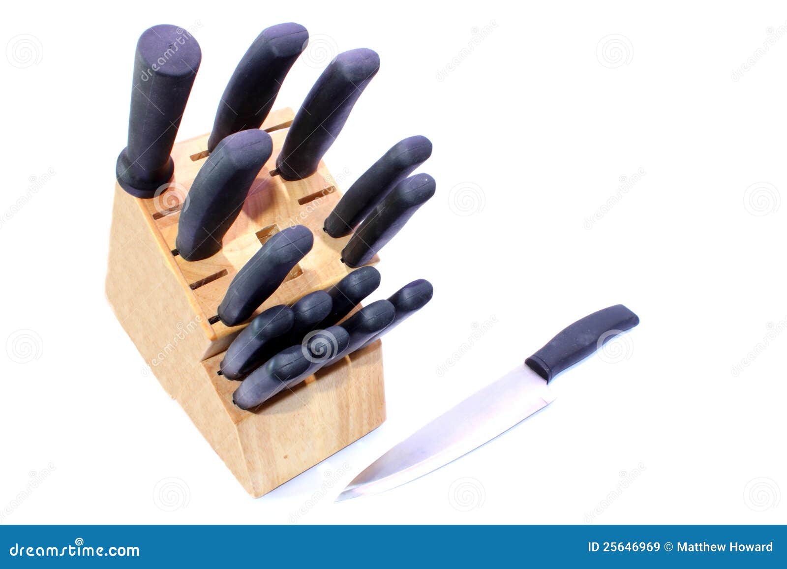 Knife Block stock image. Image of object, slice, wooden - 25646969
