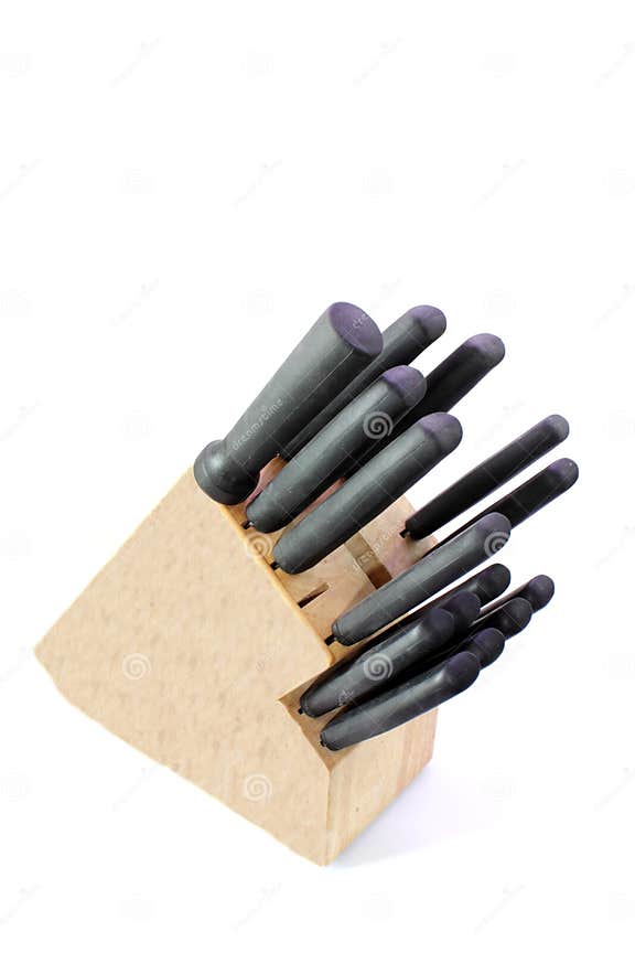 Knife Block stock photo. Image of cutting, object, block - 25646974