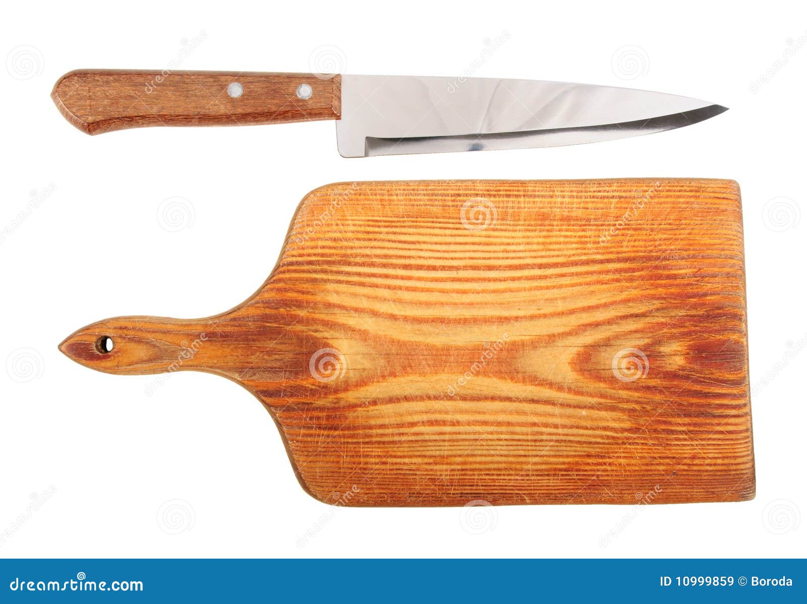 Knife and a cutting board. stock image. Image of shiny - 10999859