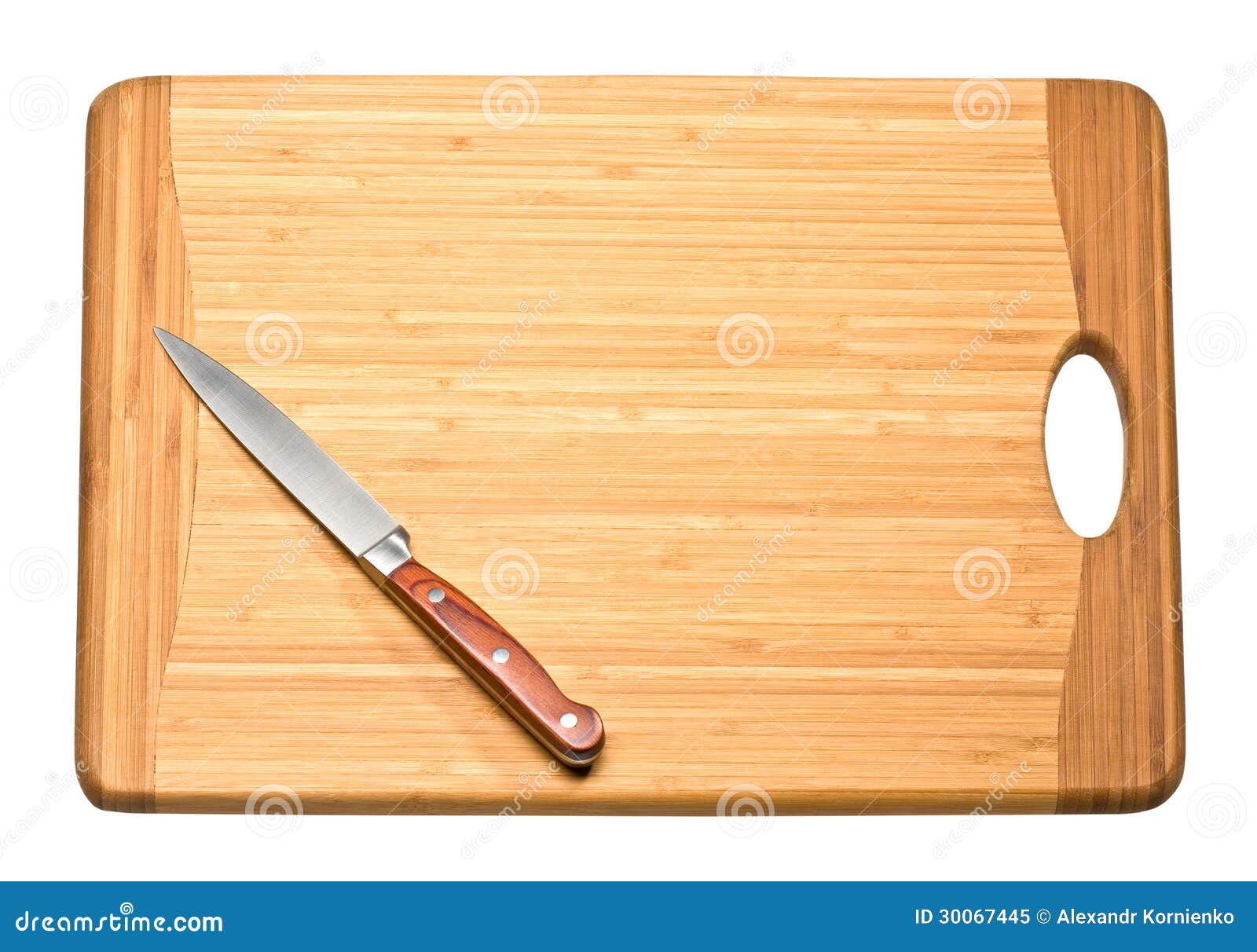 Knife on cutting board stock image. Image of working - 30067445