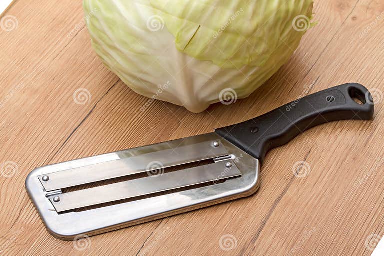Knife for cutting cabbage stock image. Image of board - 88778521