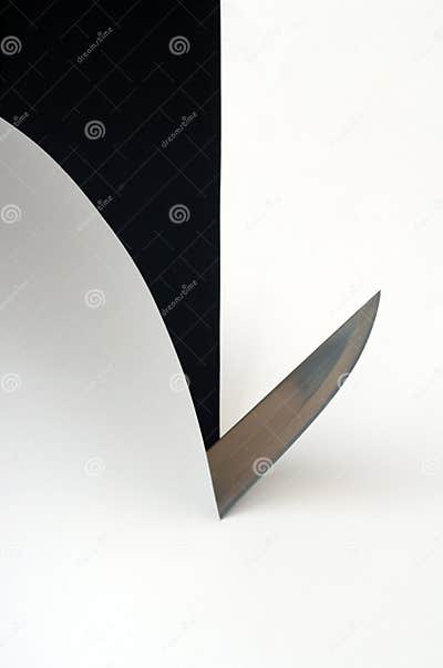 Knife cutting paper sheet stock photo. Image of blade - 6319560