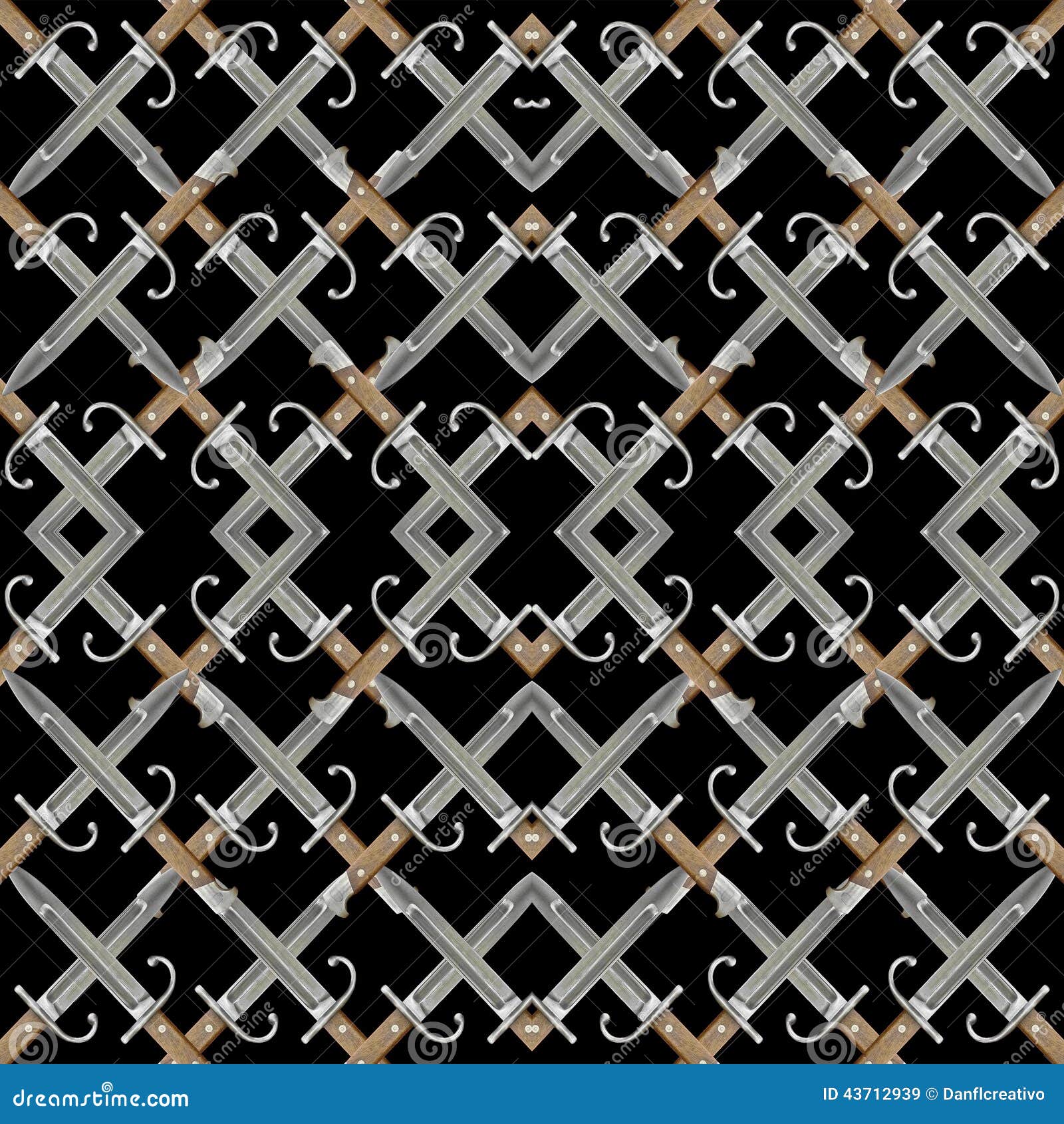 Knife Decorative Pattern stock illustration. Illustration of knife ...