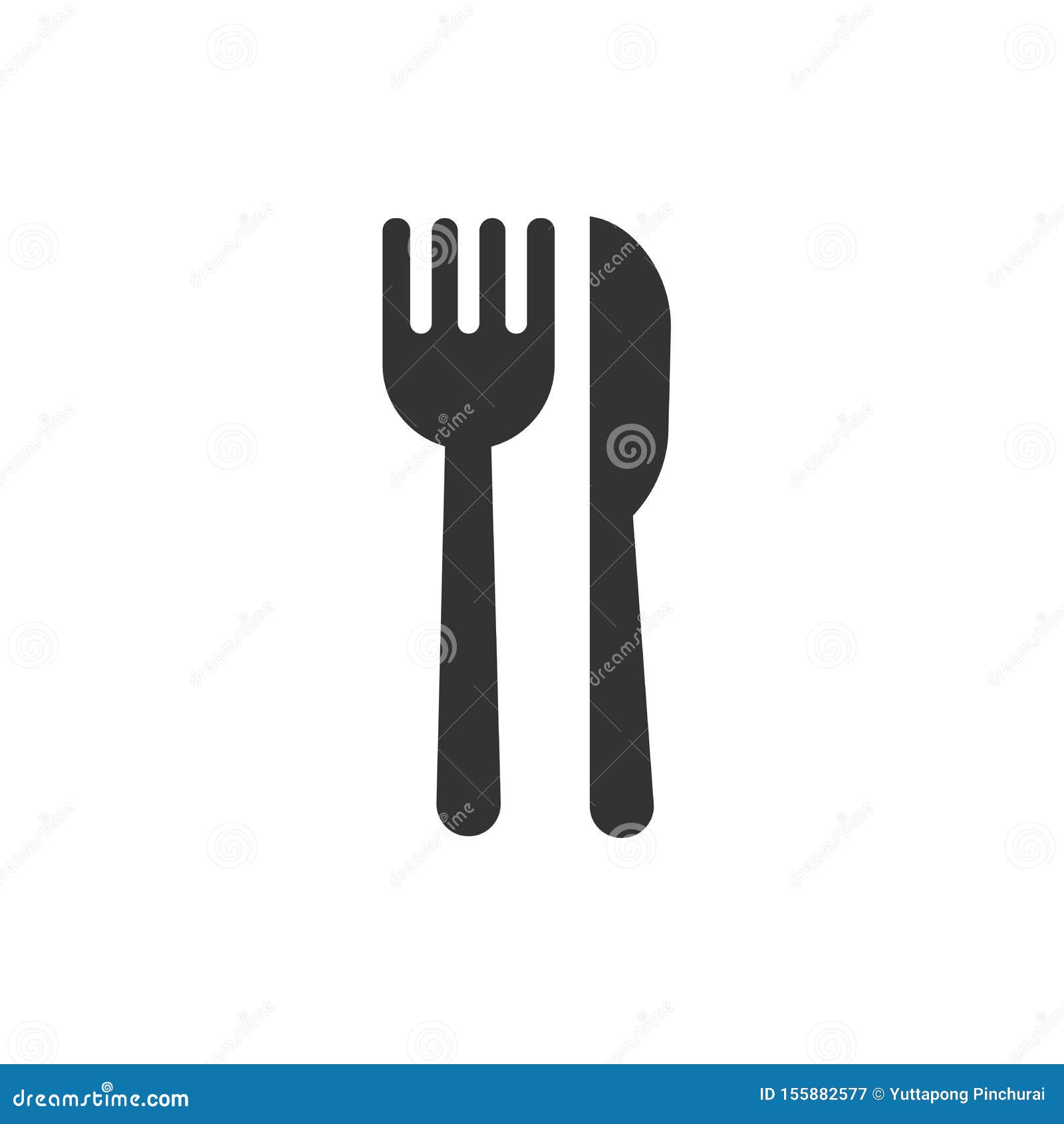 Knife and Fork Icon. Design. Symbol. Vector. Illustrator Stock Vector ...