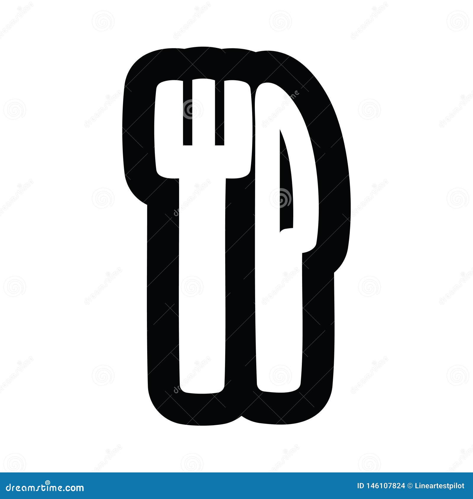 Knife and fork icon symbol stock vector. Illustration of icon - 146107824