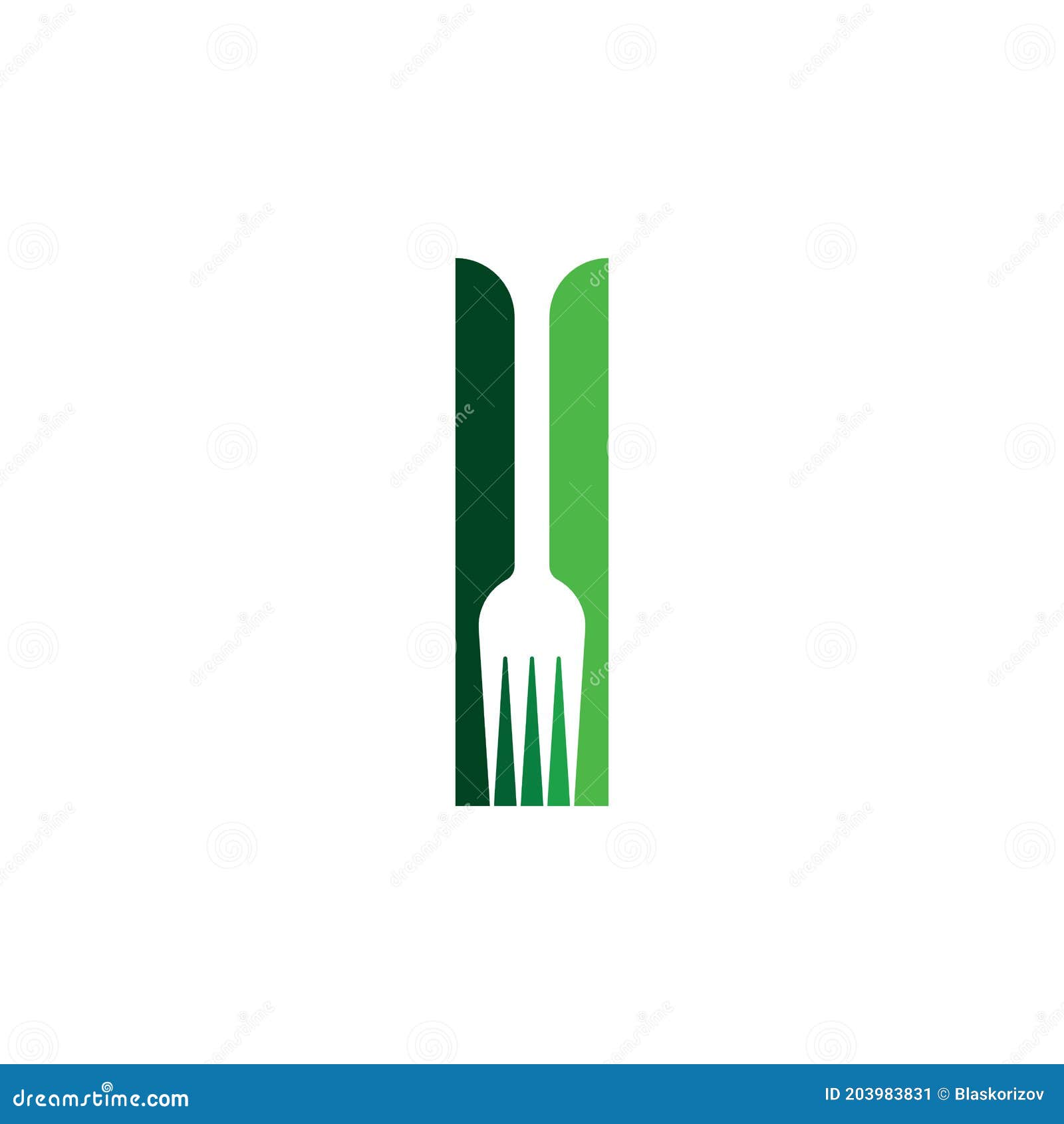 Knife and Fork Logo Element Icon Symbol Stock Vector - Illustration of ...