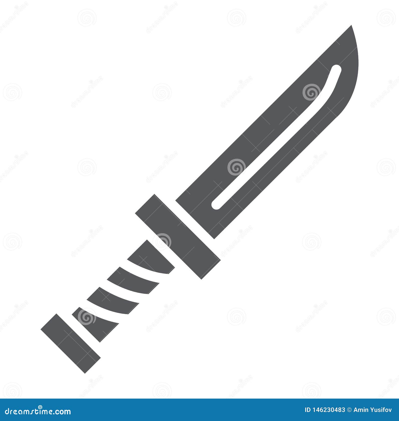 Knife Glyph Icon, Sharp and Cut, Tool Sign, Vector Graphics, a Solid ...