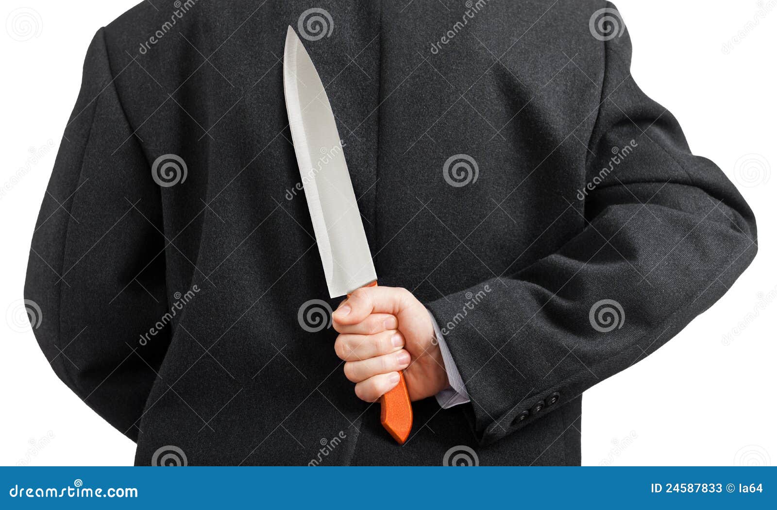 Knife in hand stock image. Image of death, hand, businessman - 24587833