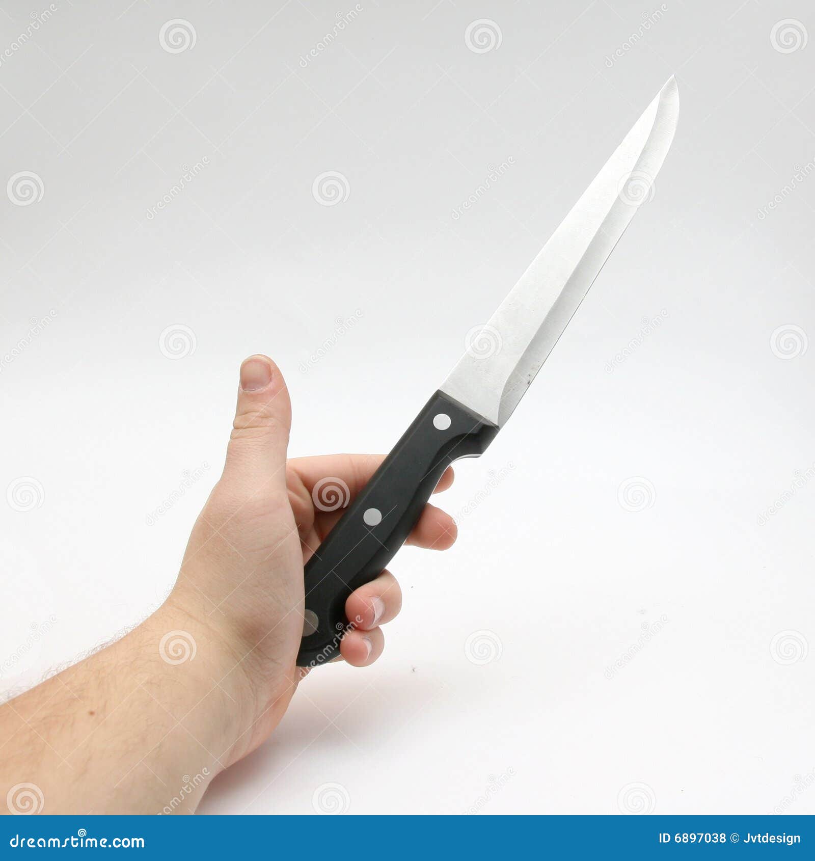 Knife in hand stock photo. Image of cutting, isolated - 6897038