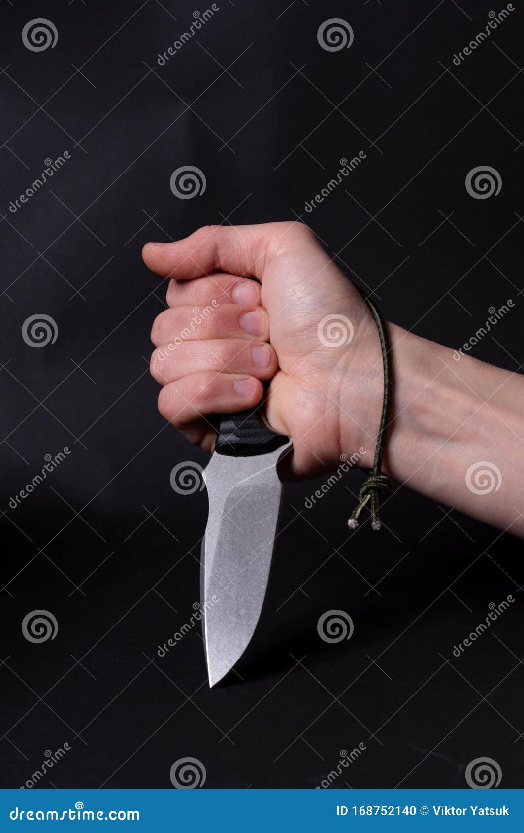 The Knife in the Hand. Assault with a Knife. the Weapon in the Hand ...