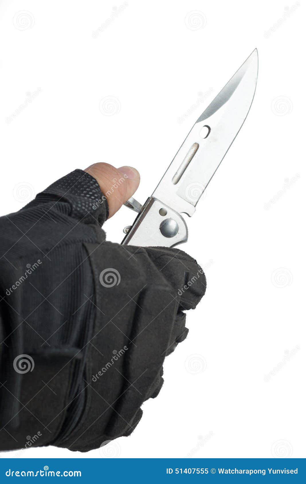 Knife in a hand stock image. Image of terror, killer - 51407555