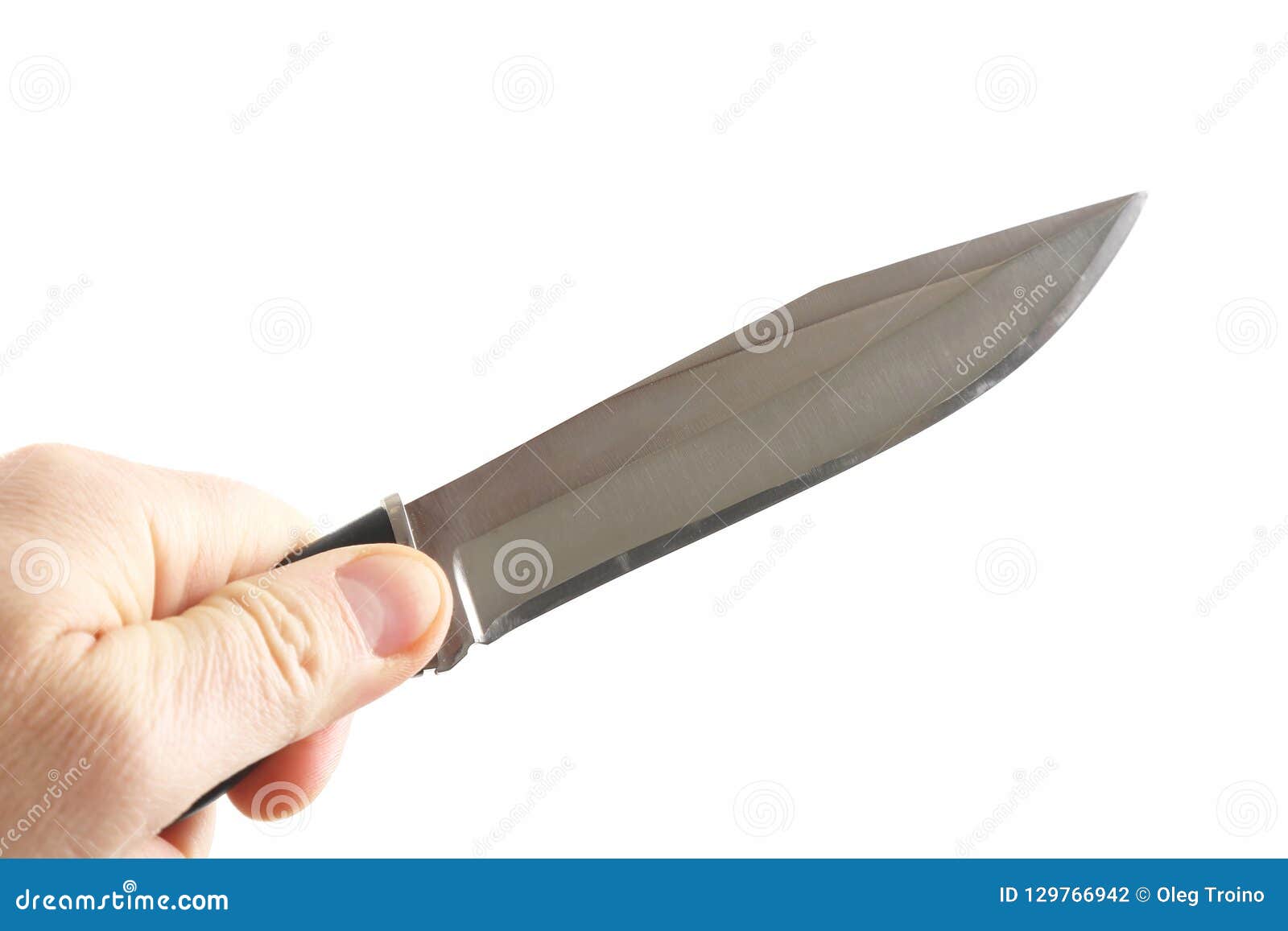 Knife in the Hands of a Man Stock Photo - Image of hand, anger: 129766942