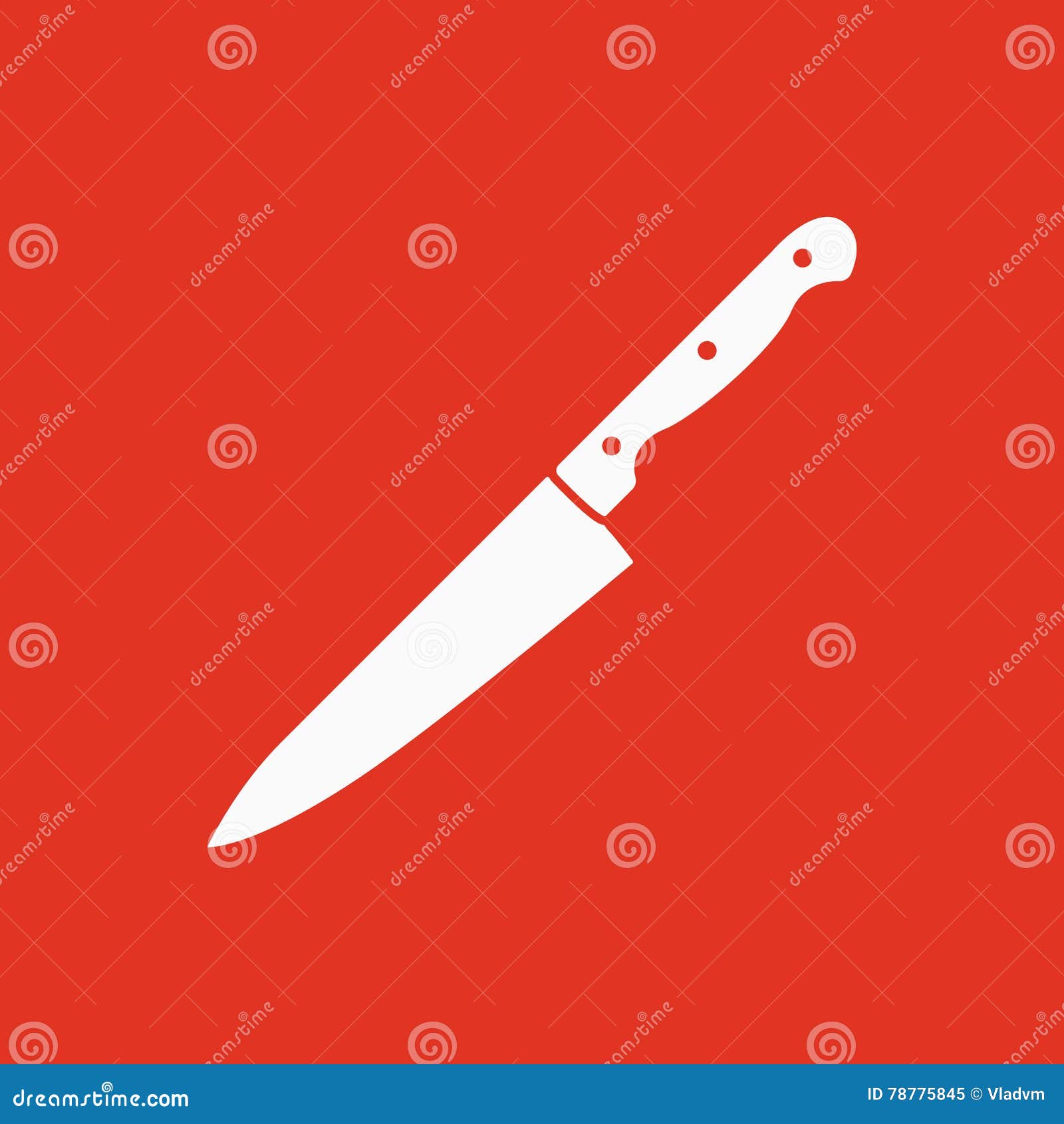 The Knife Icon. Chopper Knife Symbol Stock Vector - Illustration of ...