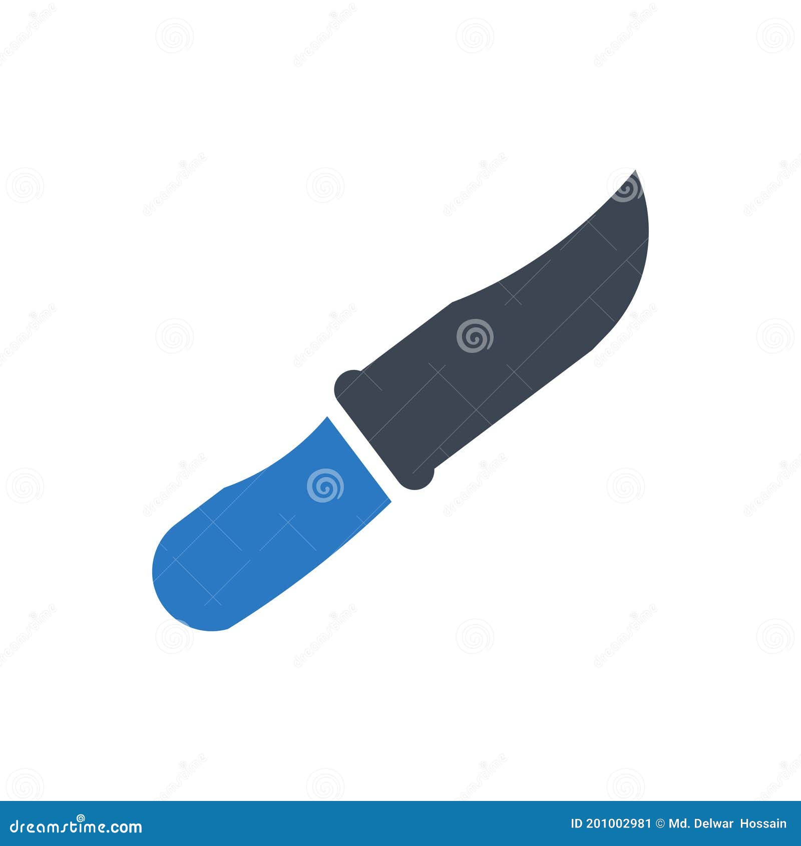 Knife Icon. Simple Vector Graphics Stock Vector - Illustration of knife ...