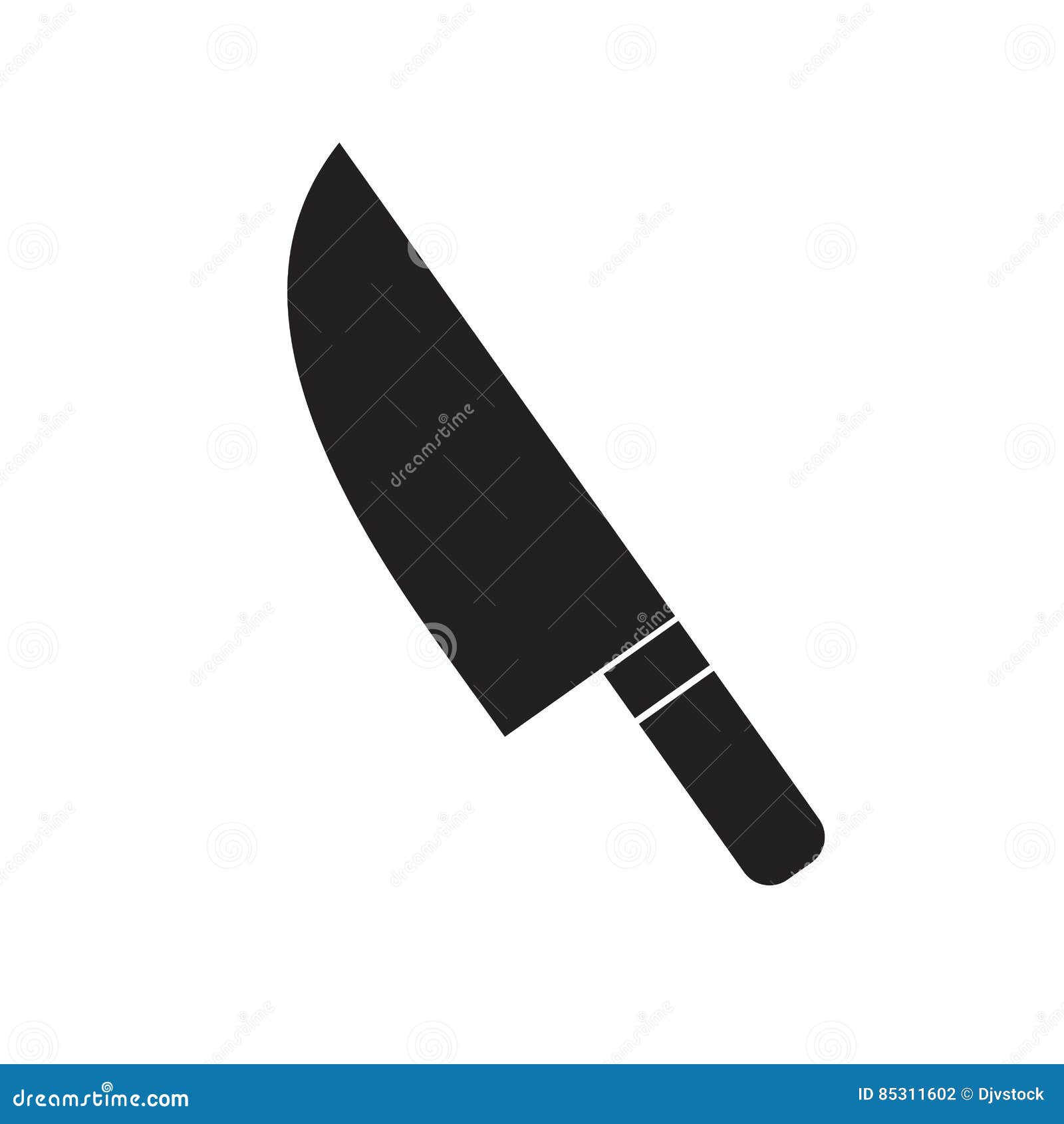 Knife Kitchen Cook Element Pictogram Stock Illustration - Illustration ...