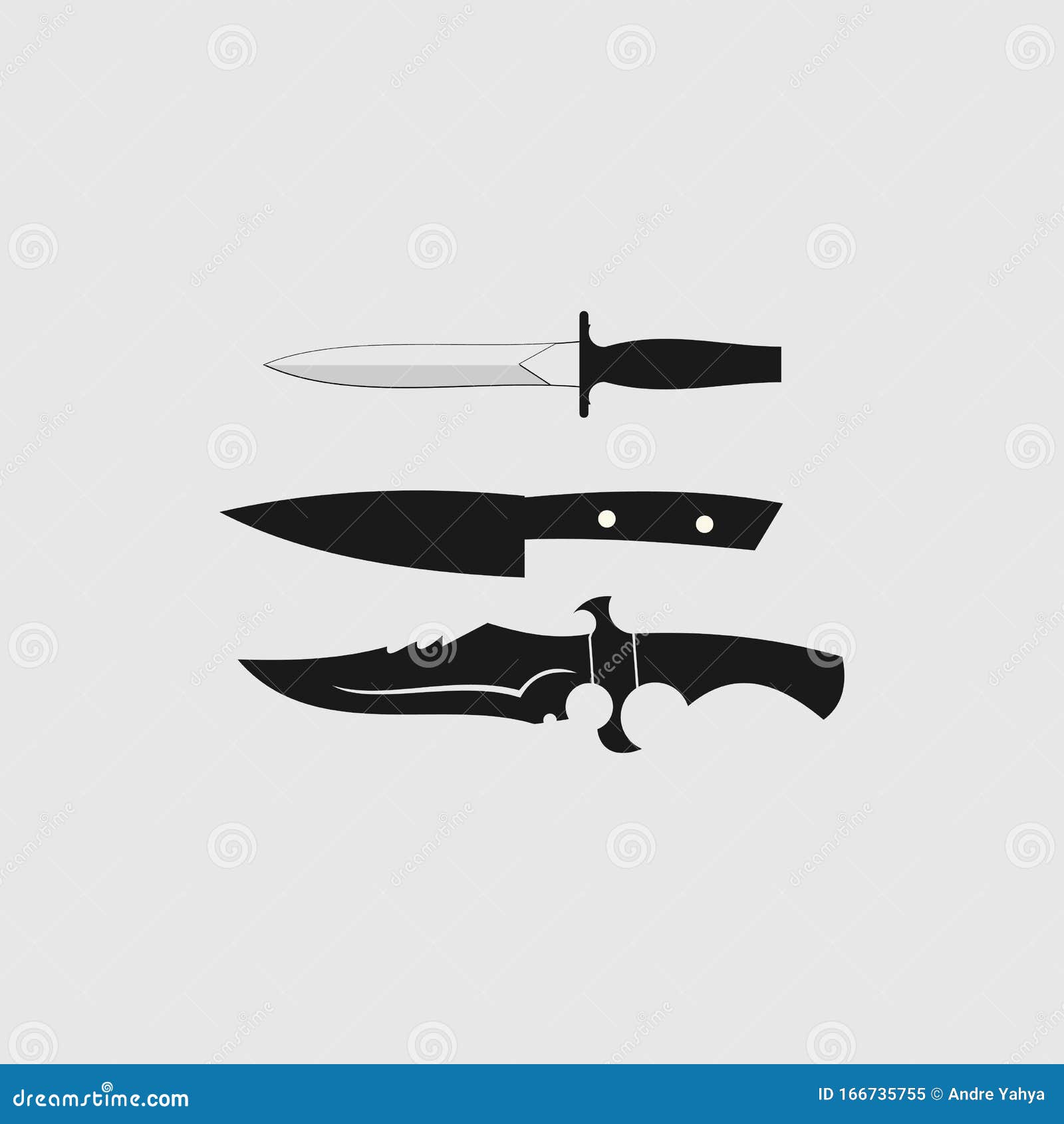 KNIFE LOGO TEMPLATE stock illustration. Illustration of blade - 166735755