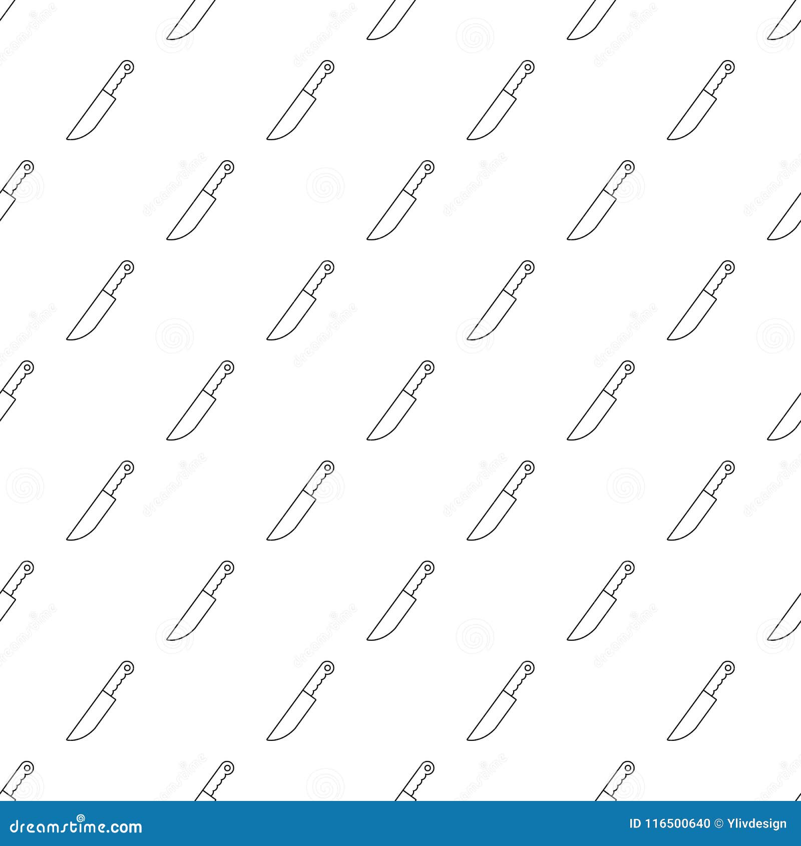 Knife Pattern Vector Seamless Stock Vector - Illustration of chef, fork ...