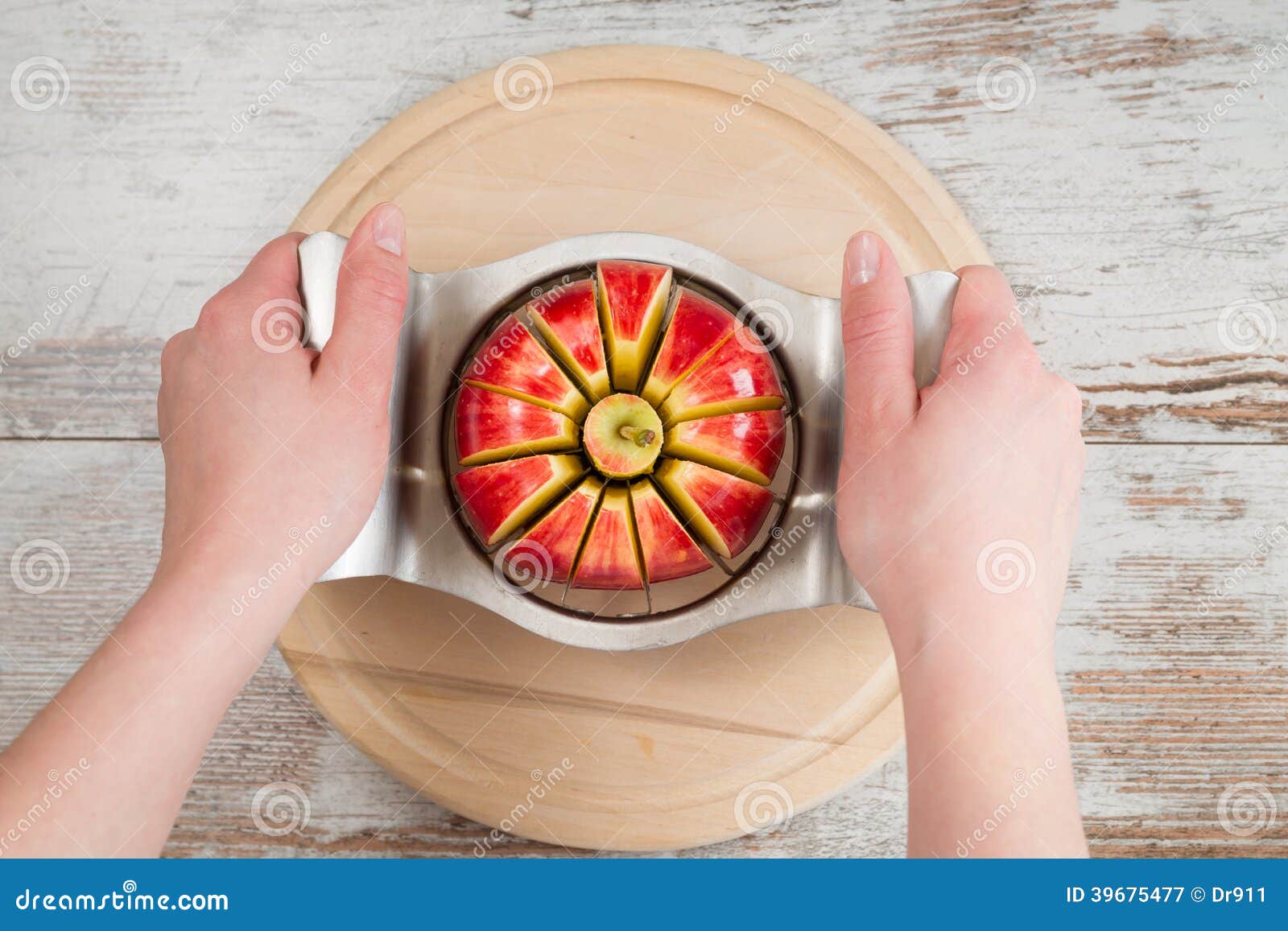 A knife in a red apple stock image. Image of apple, lush - 39675477