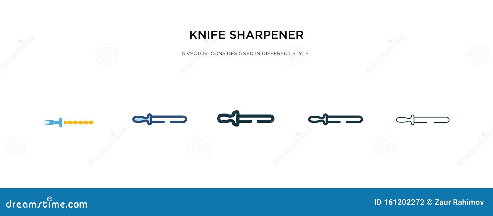 Knife Sharpener Icon in Different Style Vector Illustration. Two ...