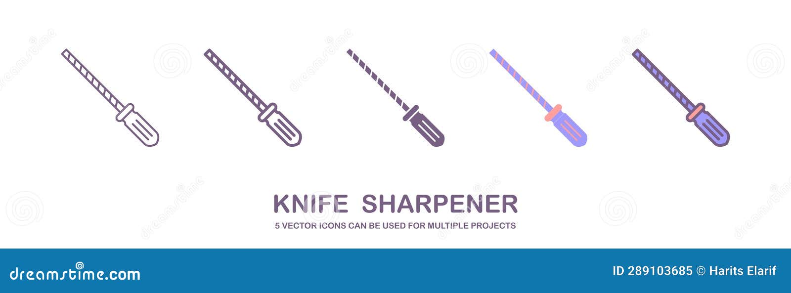 Knife Sharpener Icon from Kitchen. Thin Linear Knife Sharpener, Blade ...