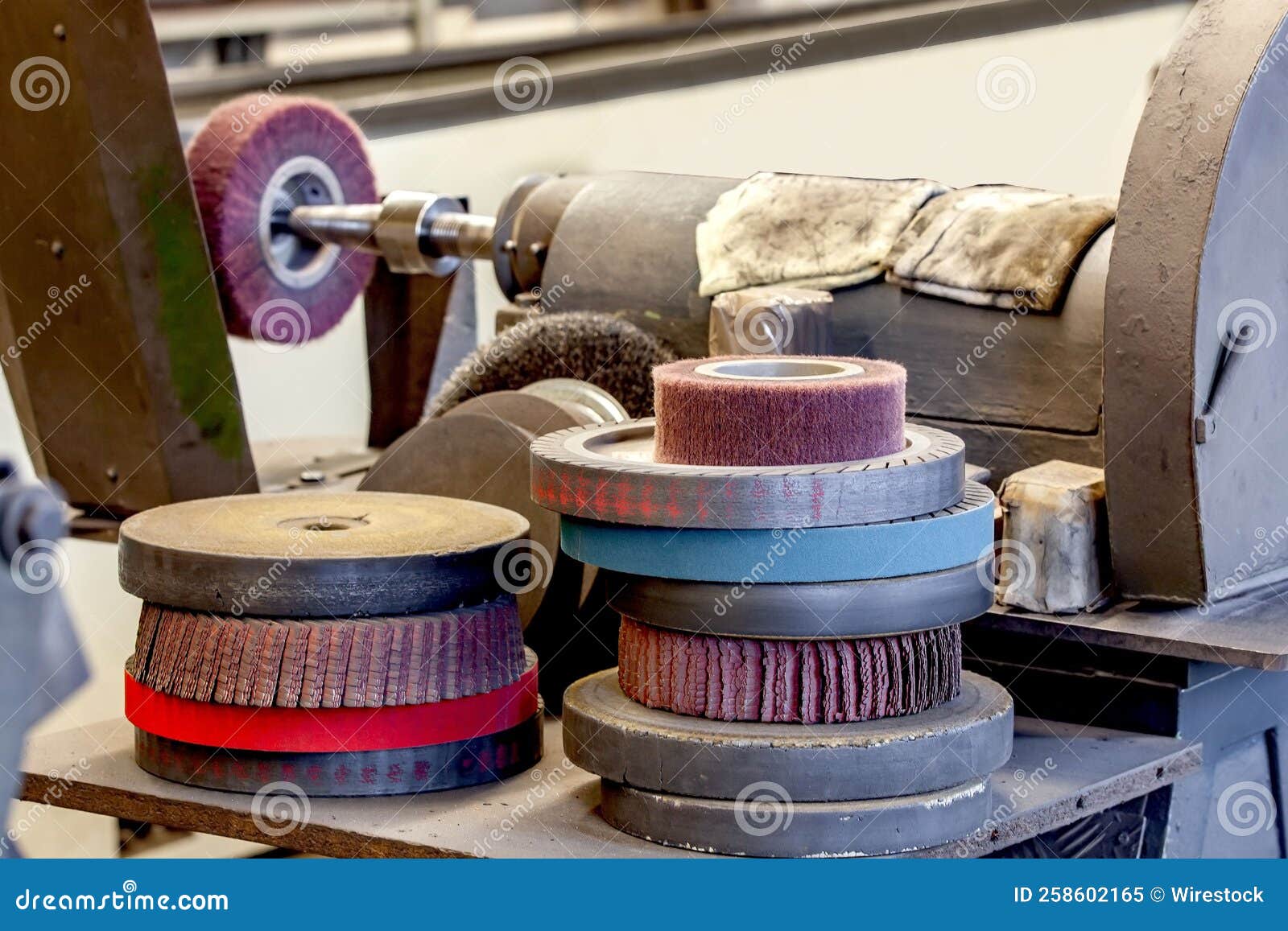 Knife Sharpener Machine with Its Wheels Stock Image - Image of knife ...